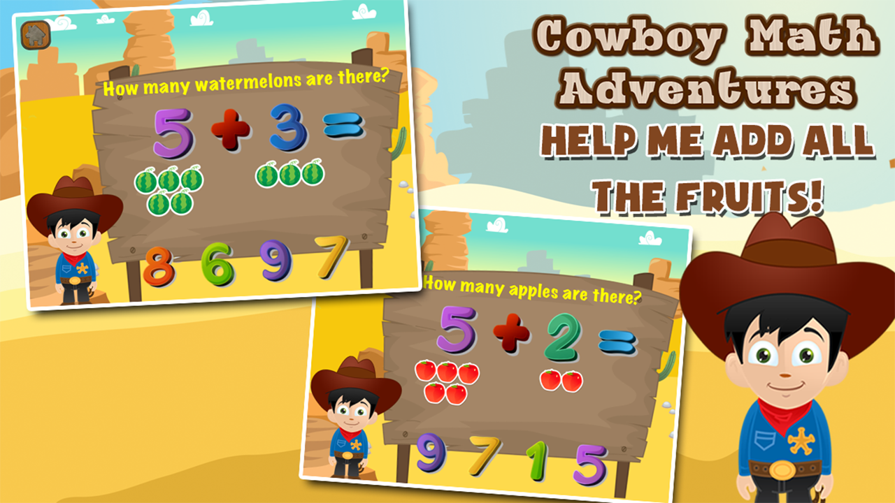 Cowboy Math Adventure Games for Kids - App on Amazon Appstore