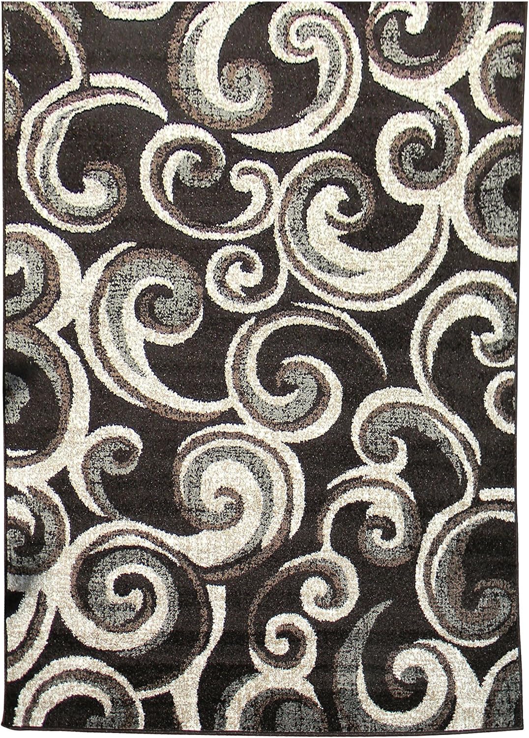Amazon.com: DonnieAnn Lexington 442 Small Swirl Design Rug, 5 by 7-Feet ...