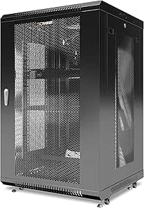 Amazon.com: Sysracks - 18U Network Rack Wall Mount -Mesh Vented - Locking Server Cabinet - AV ...