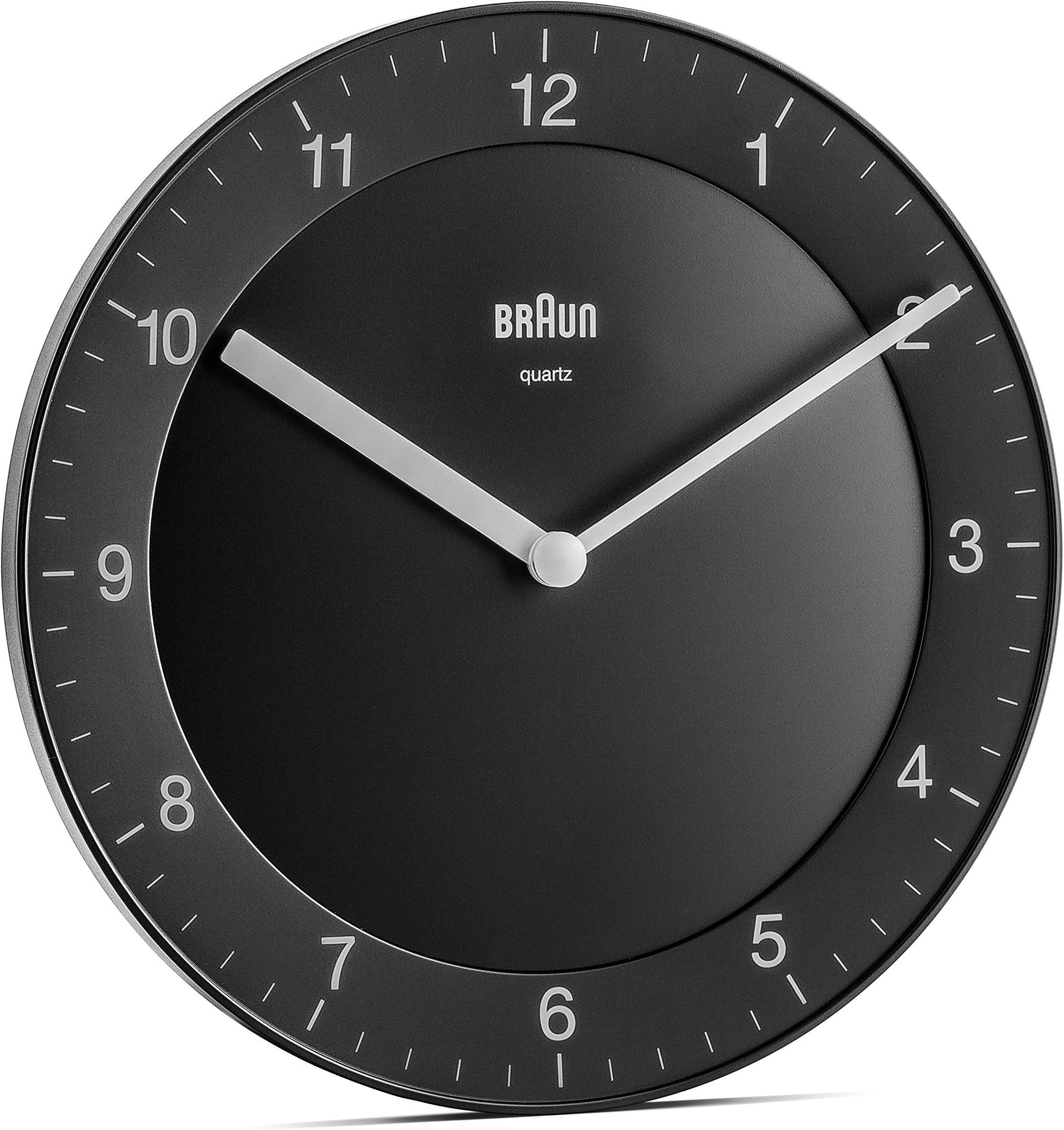 Amazon.com: Braun Classic Large Analogue Wall Clock with Silent Sweep ...