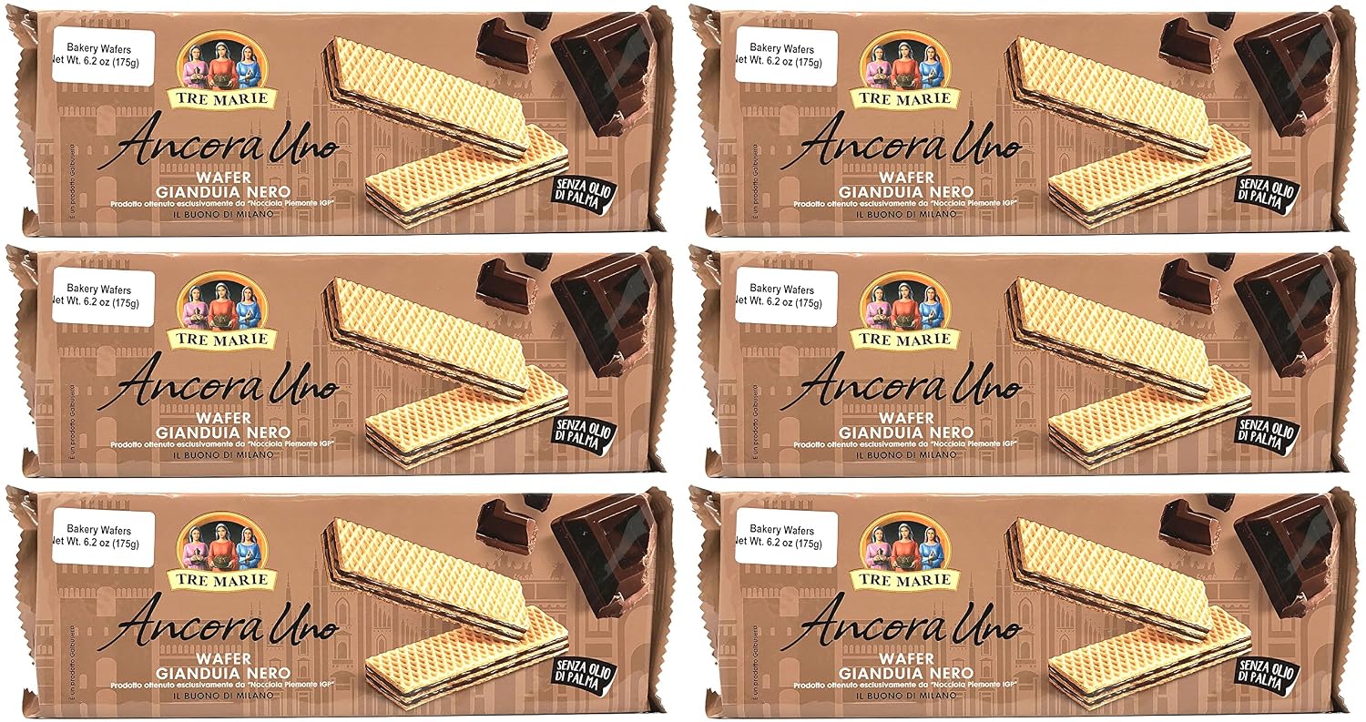 Amazon.com: (Pack of 6 )Tre Marie Gianduja Chocolate Cream Filled Wafer ...