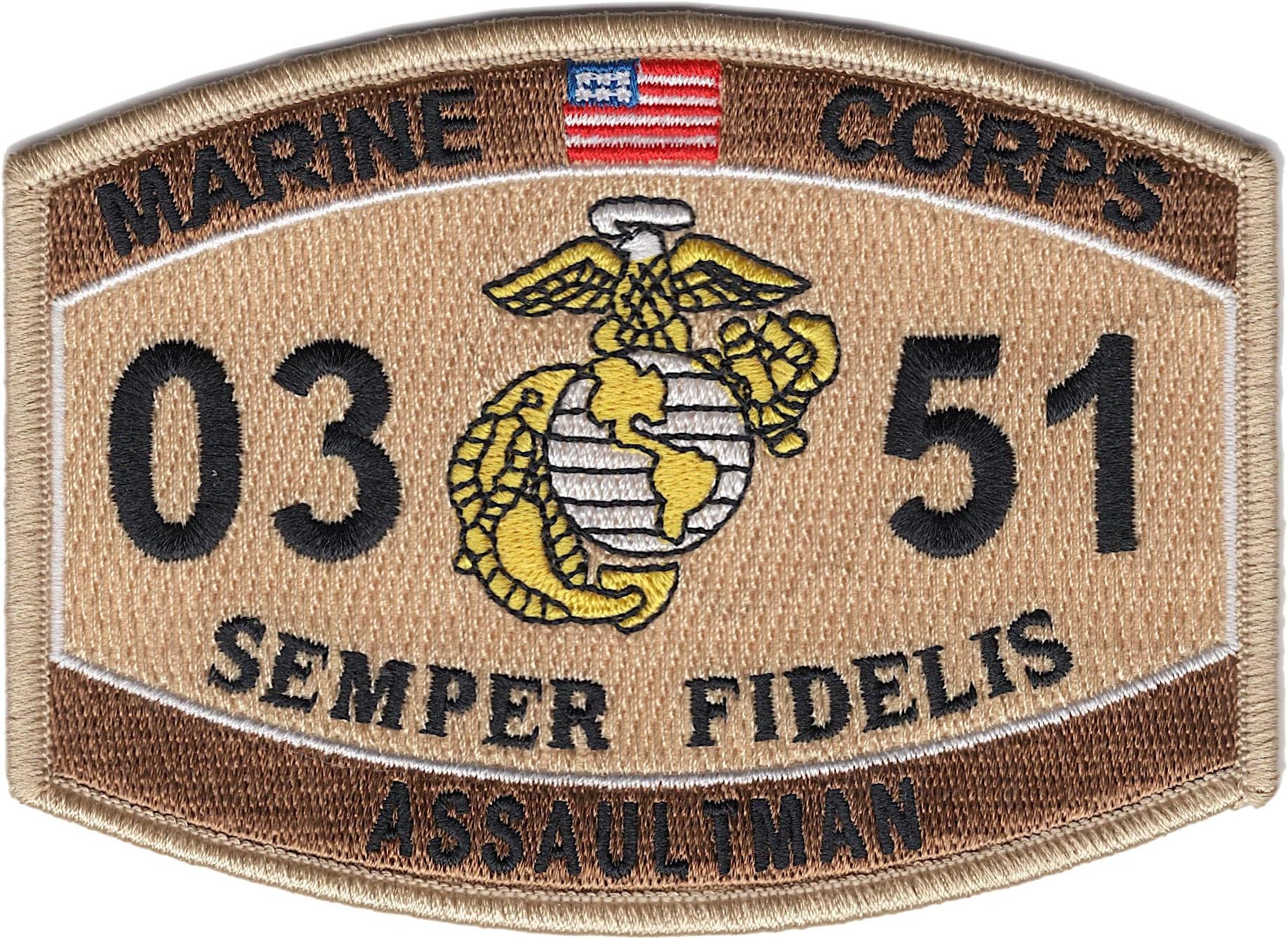 Amazon.com: Marine Corps 0351 Infantry Assaultman MOS Patch - Veteran ...