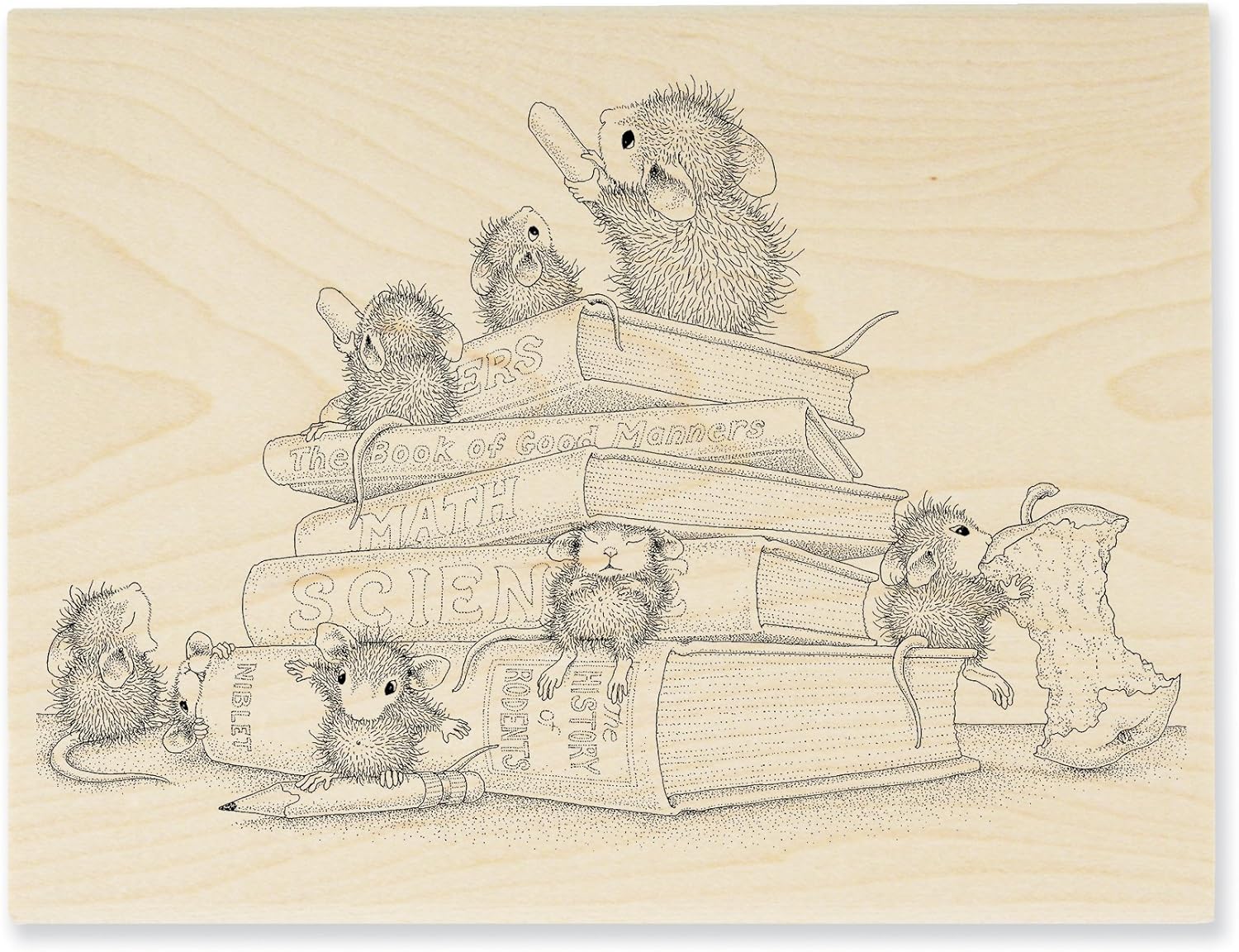 Amazon.com: Stampendous House Mouse Rubber Stamp School Mice : Arts ...