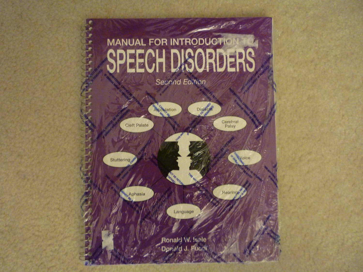 Amazon.com: Introduction to Speech Disorders Manual: 9780787201845 ...