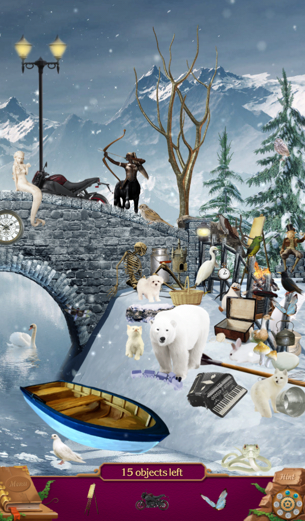 Hidden Objects Winter Tale & 3 puzzle games:Amazon.com:Appstore for Android