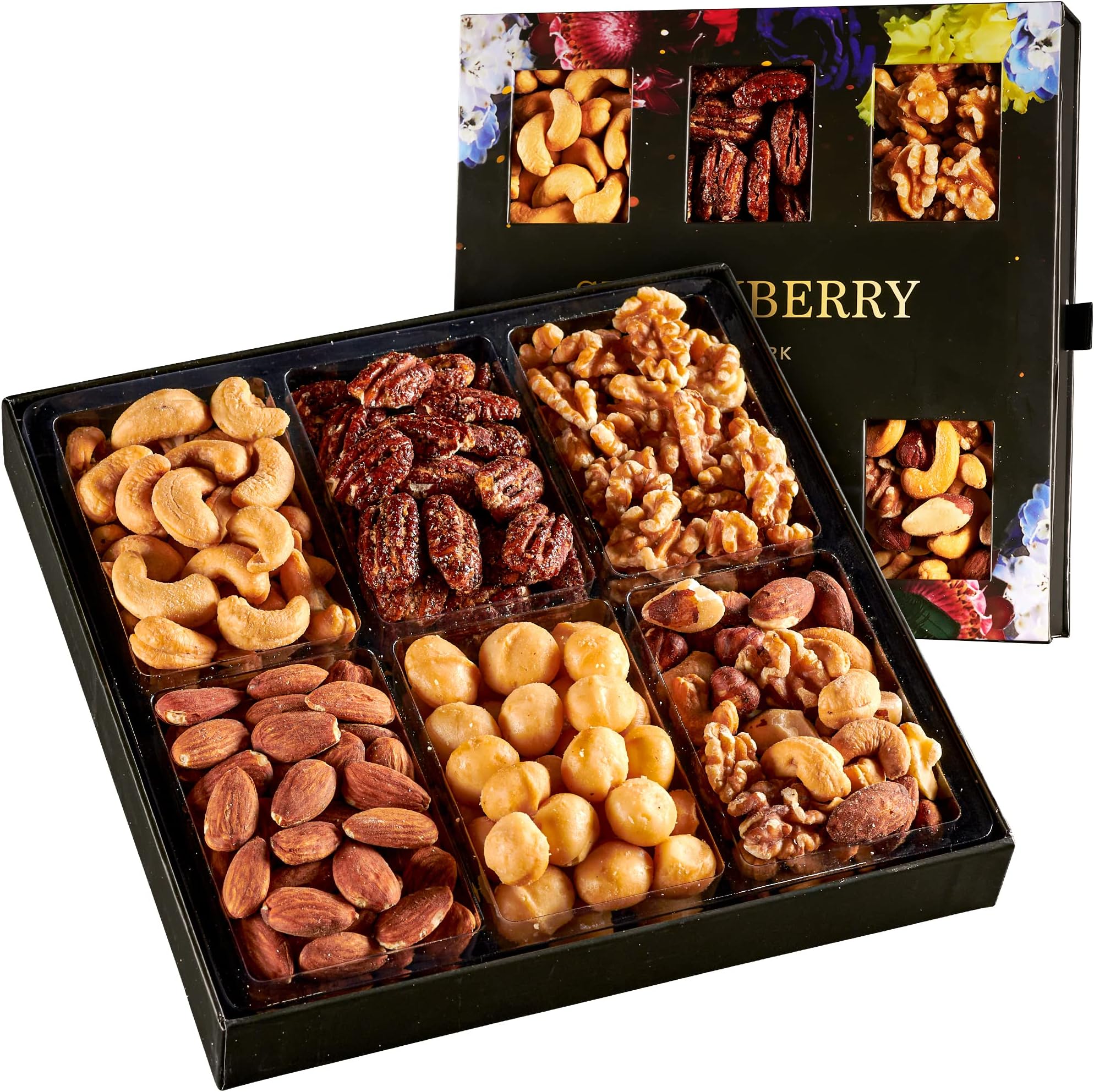 Amazon.com : Nuts Gift Basket, Gourmet Snack Box, Gift Set For Birthday ...