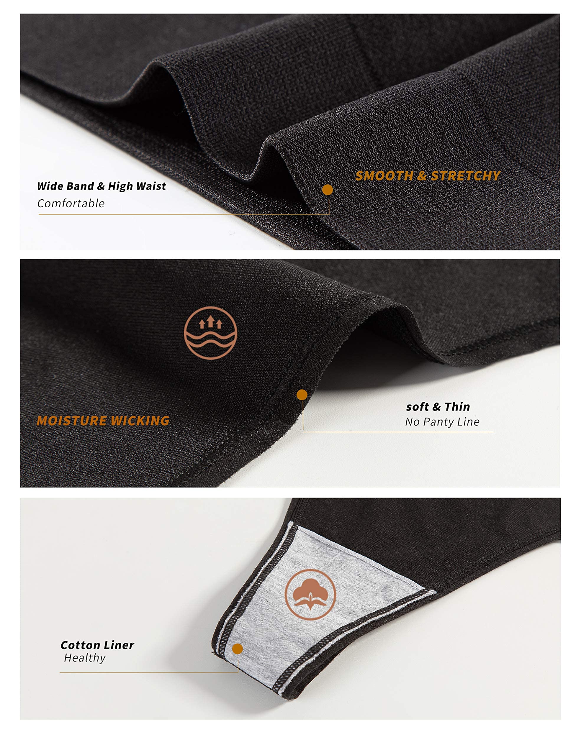 Snapklik.com : GRANKEE Thongs For Women Pack-Seamless Thong Workout ...