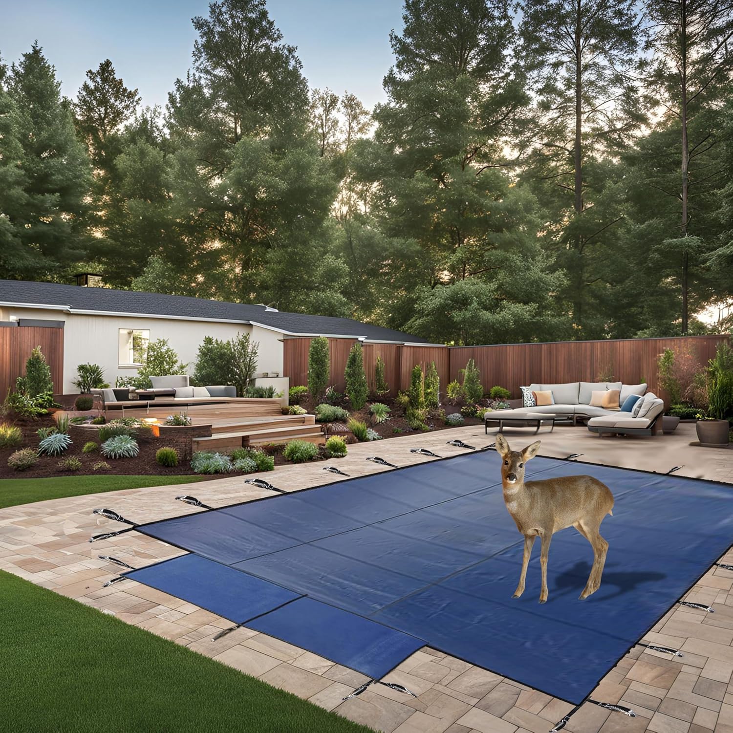 Amazon.com : Pool Covers for Inground Pool 18x36ft CES, 5 Year Full ...