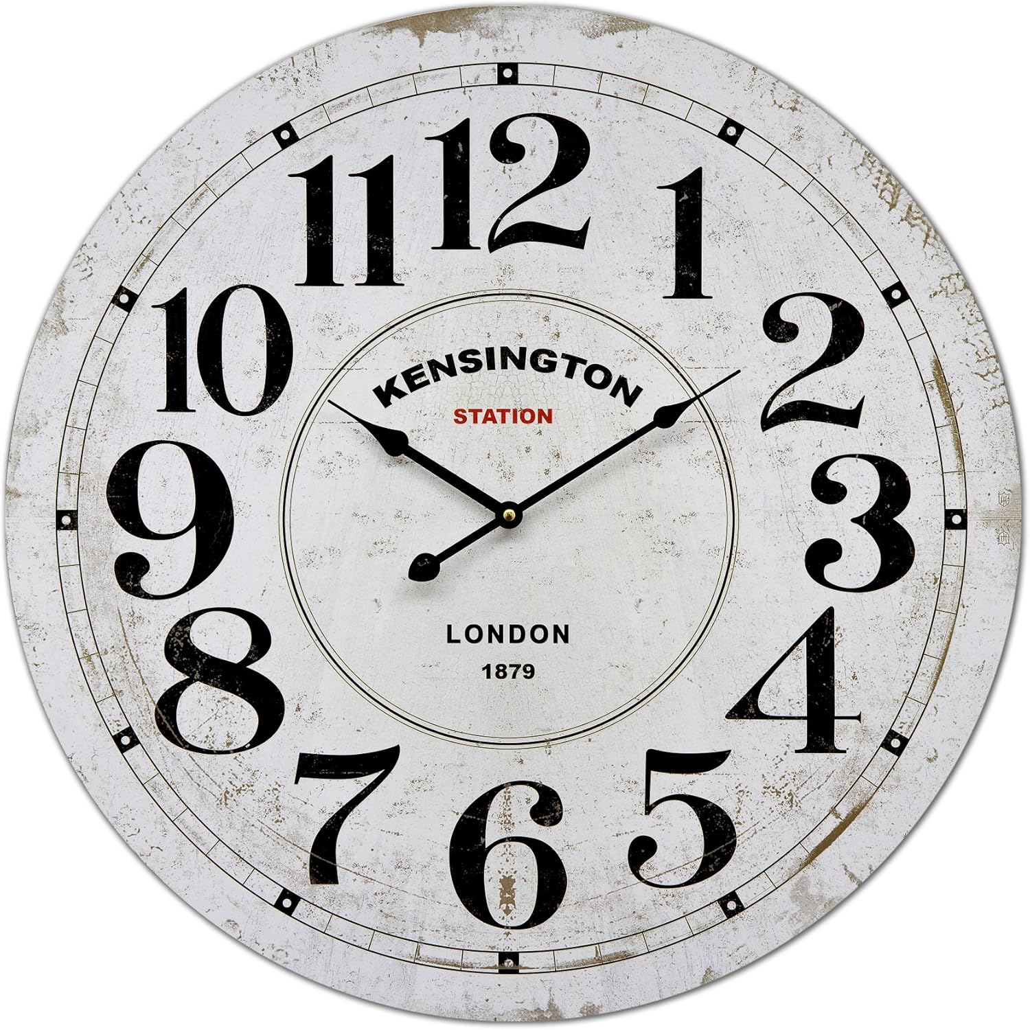 Large Retro 60cm Wall Clocks (Kensington Station - London) : Amazon.co ...