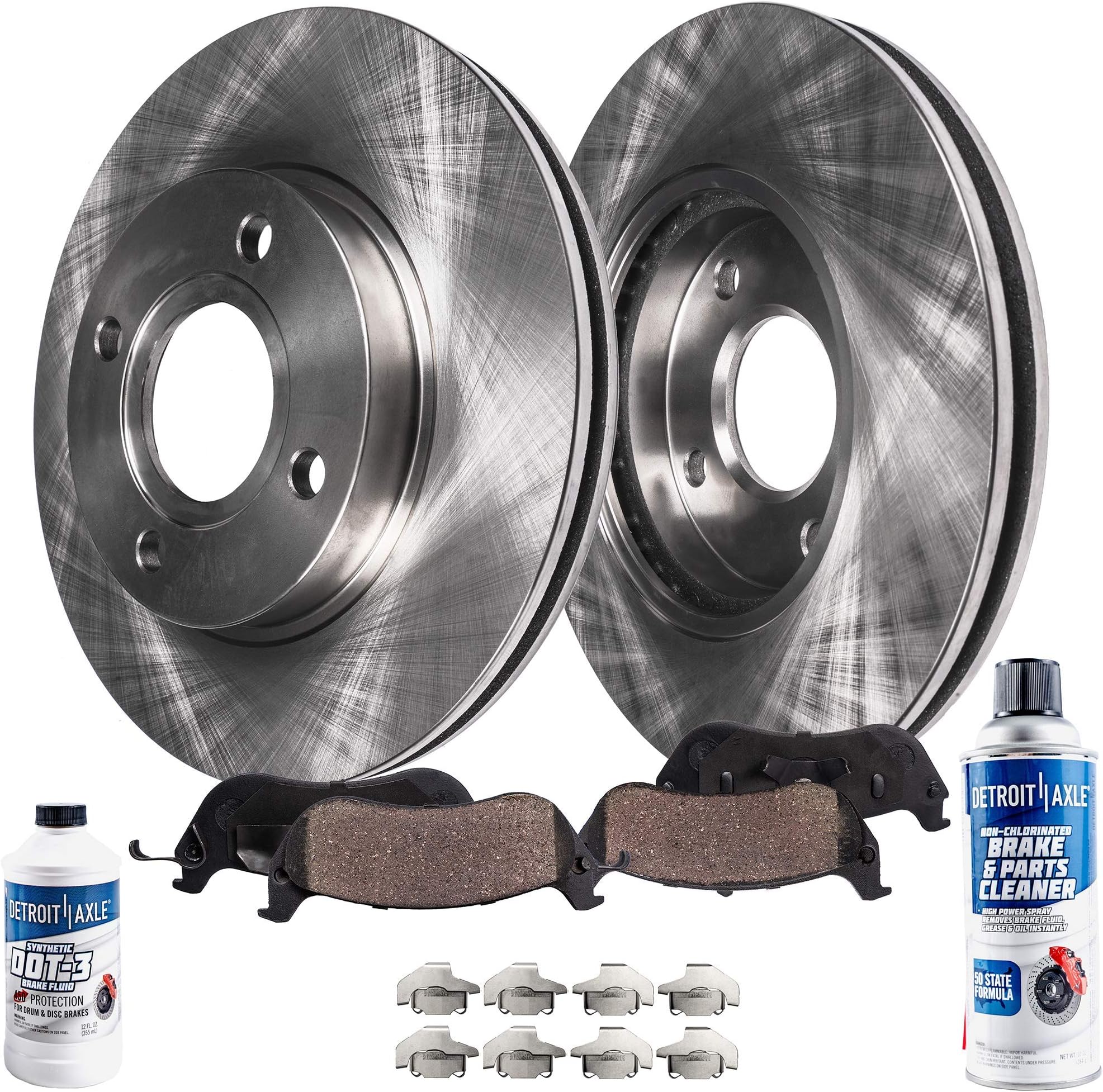 Amazon.com: Detroit Axle - Pair (2) Front Drilled and Slotted Disc ...