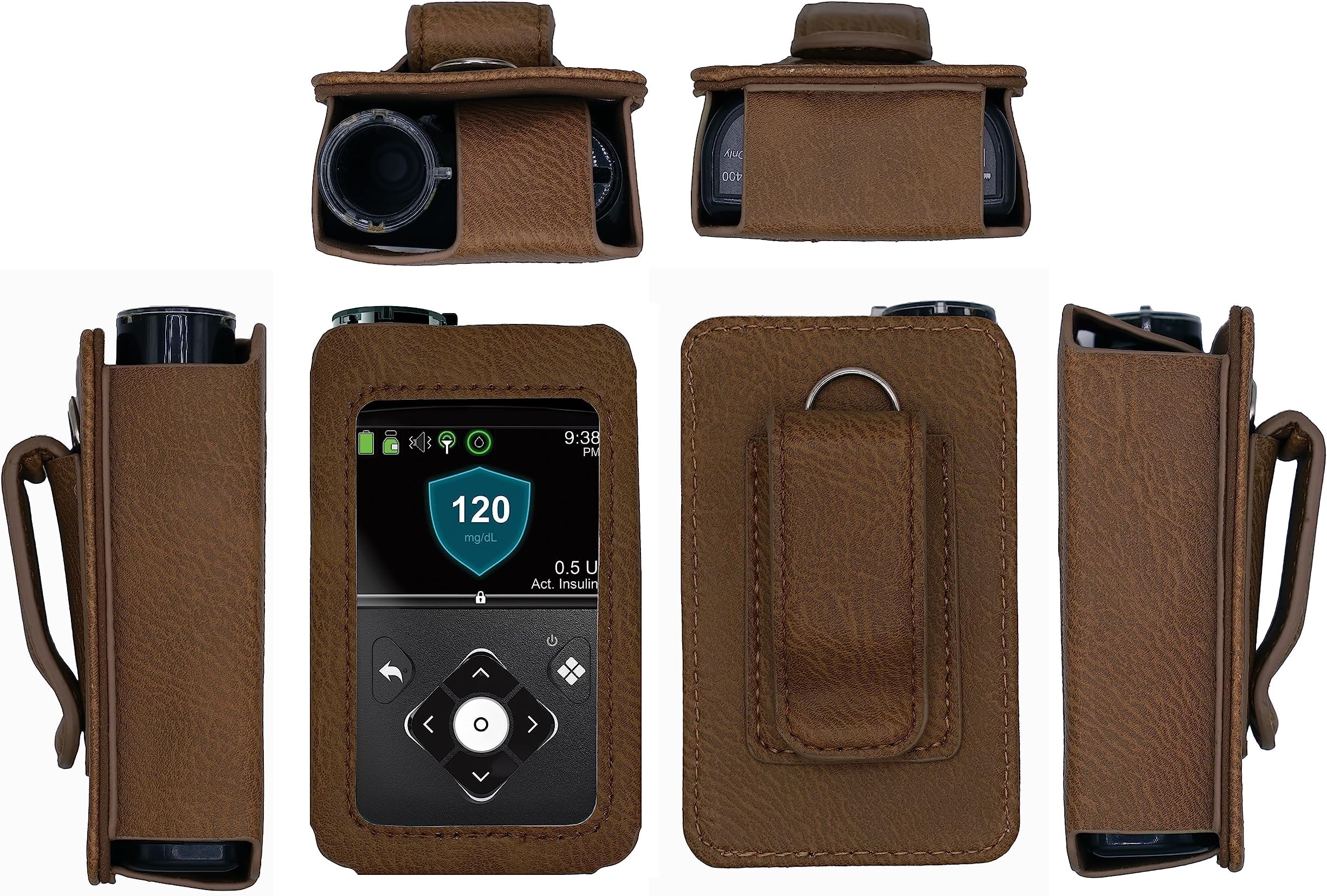 Amazon.com: Fitted Leather Case with Screen Protector for Medtronic ...