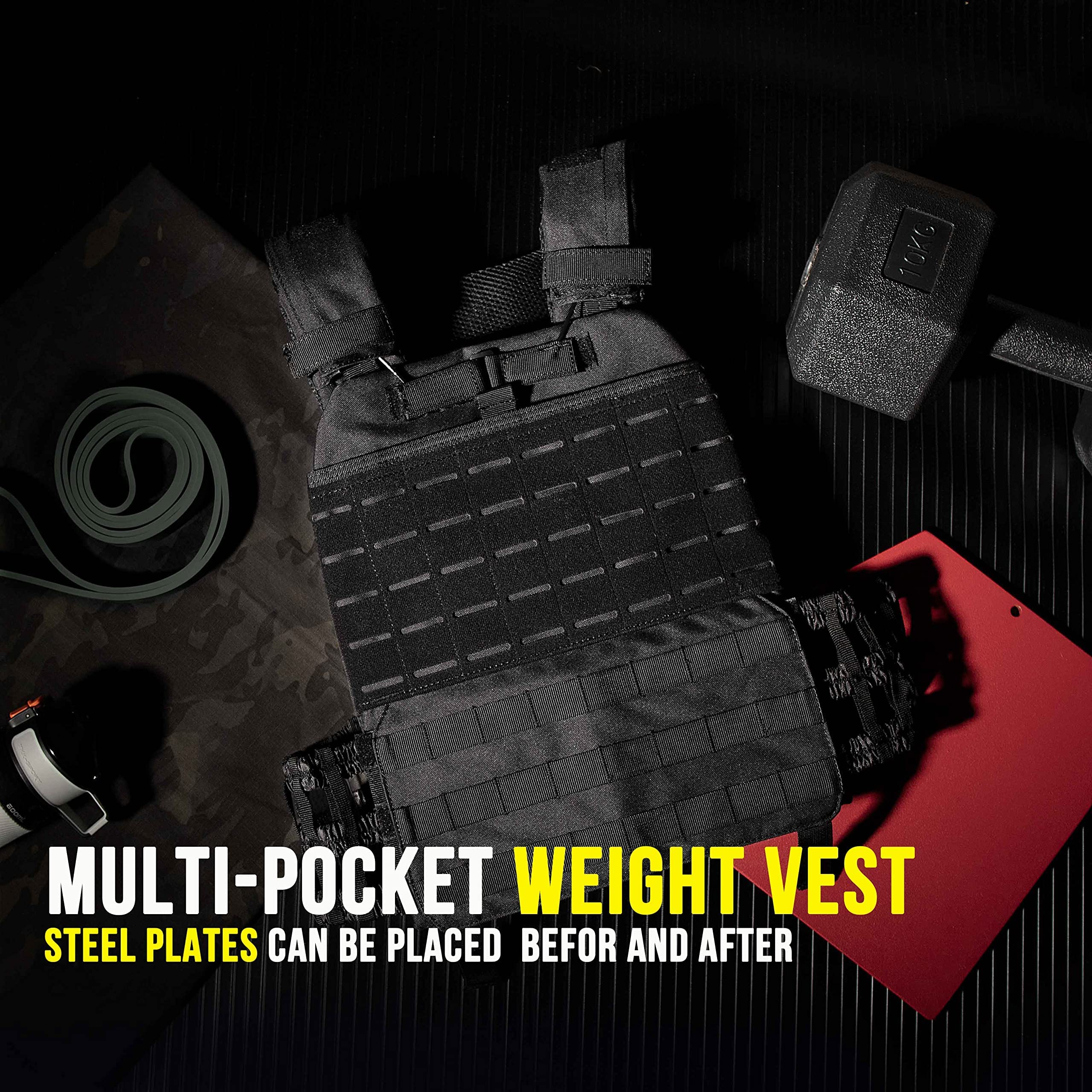 PETAC GEAR Weighted Vest For Men Workout Adjustable Strength Training ...