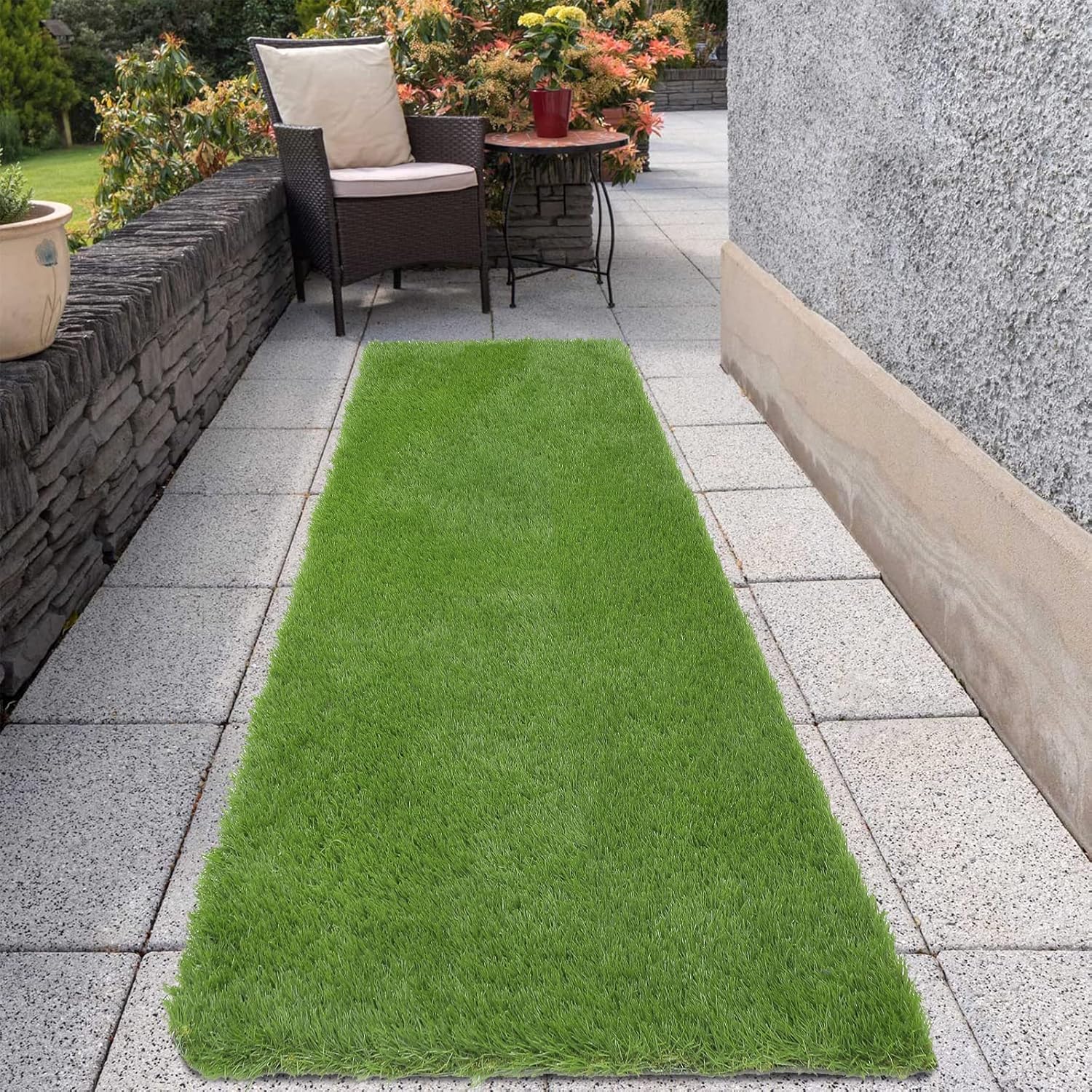 Amazon.com: HEBE Artificial Grass Turf Rug Runner 2x5 Ft Indoor Outdoor ...