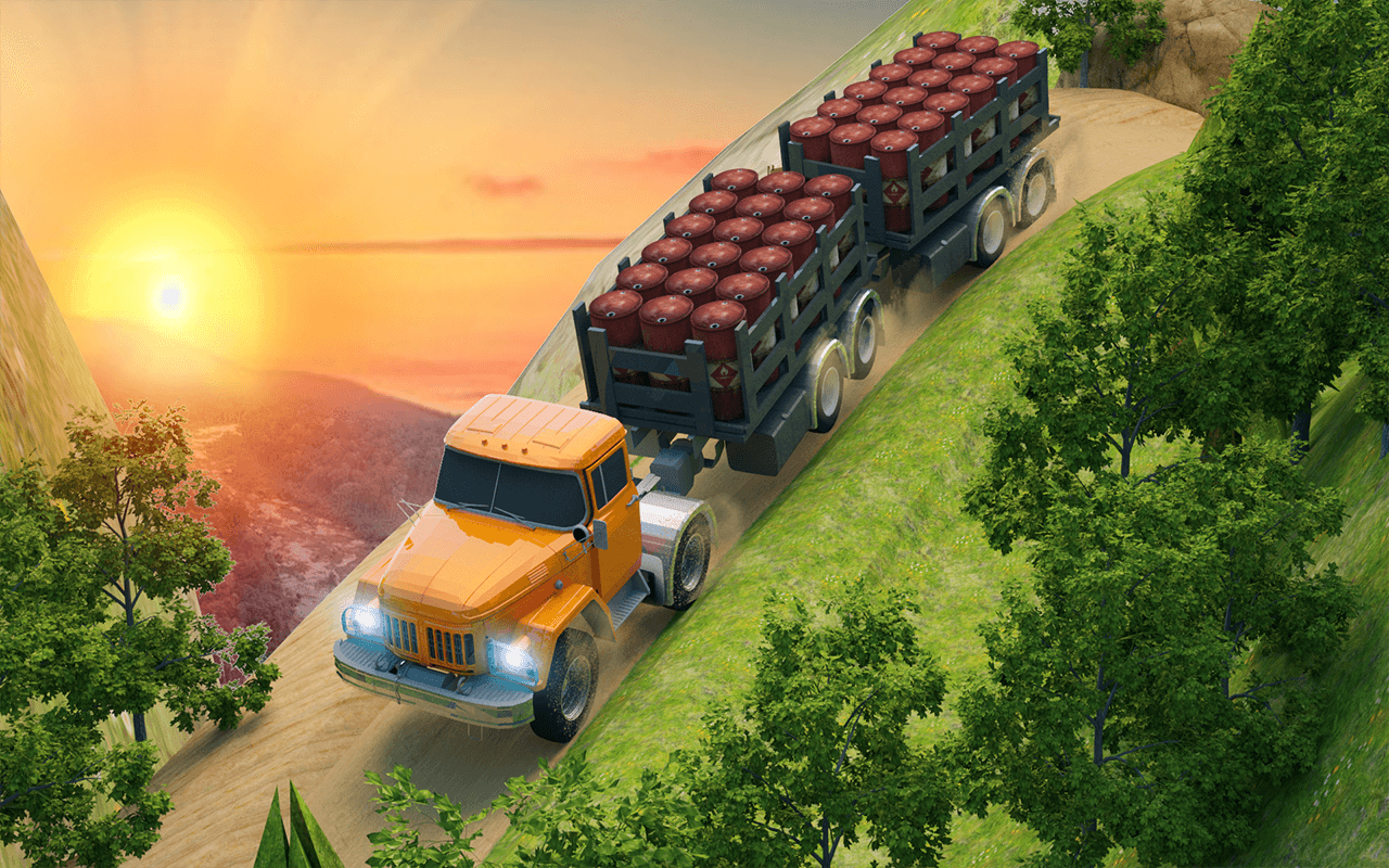 Offroad Muscle Truck Speed Stunt 3D: Europe Truck Driving Simulator ...