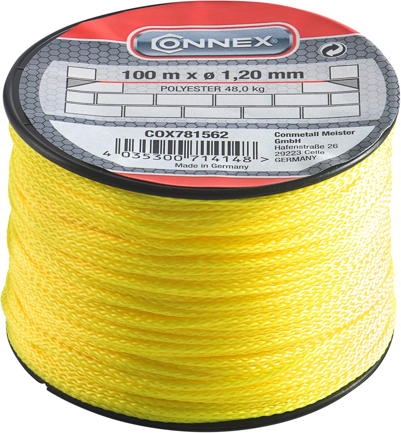 Connex COX781562 Mason's Lacing Cord, Yellow, 1.2 mm x 100 m : Amazon ...