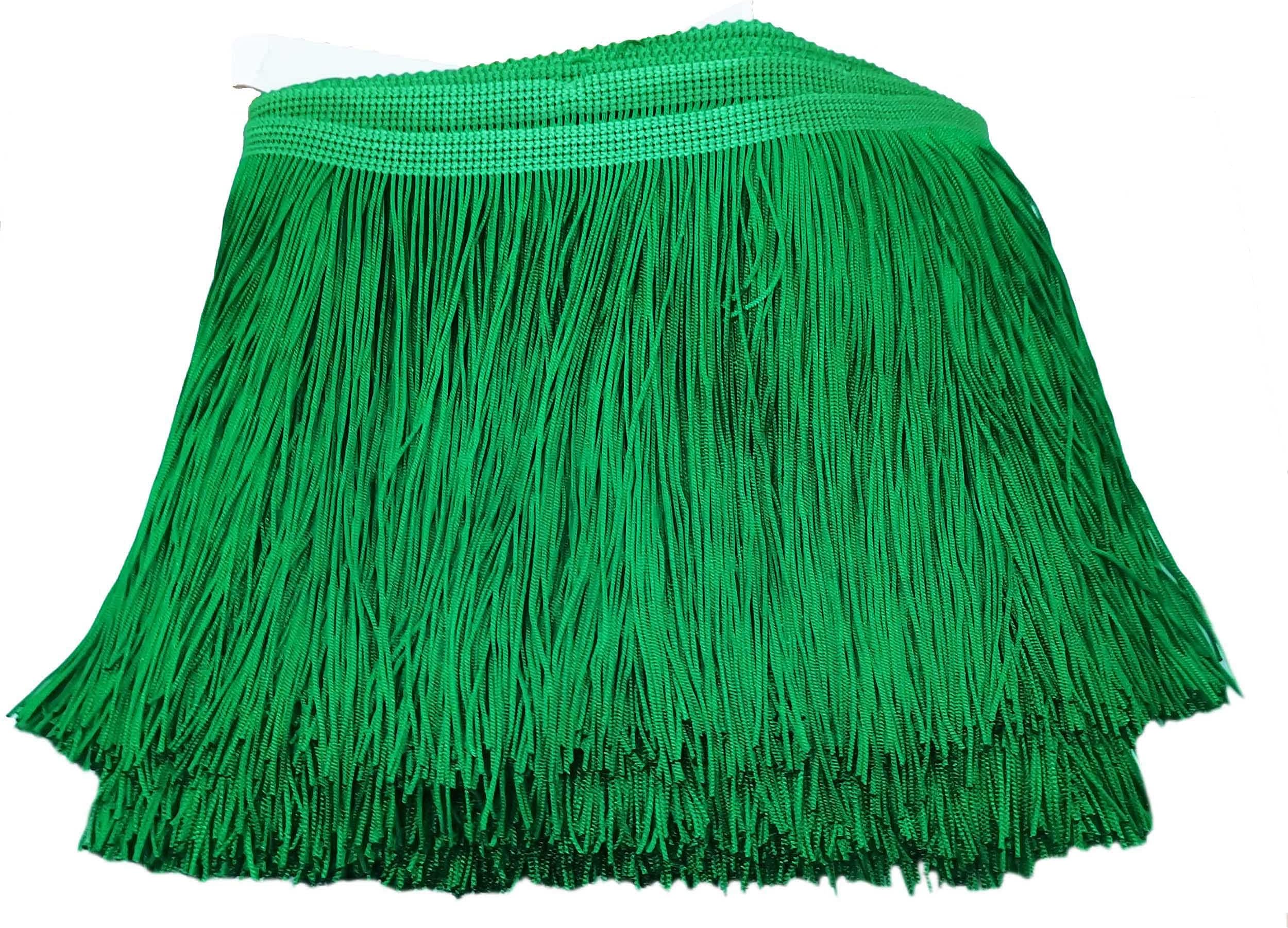 Amazon.com: Yhsheen Green Fringe, 5 Yards X 4 Inch Fringe Trim with ...