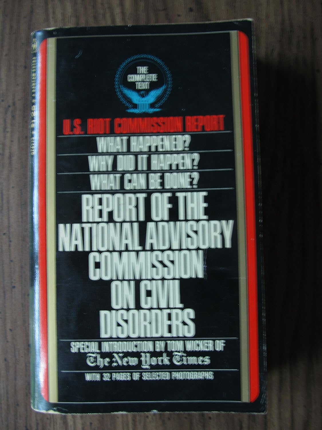 U.S. Riot Commission Report: Report of the National Advisory Commission ...