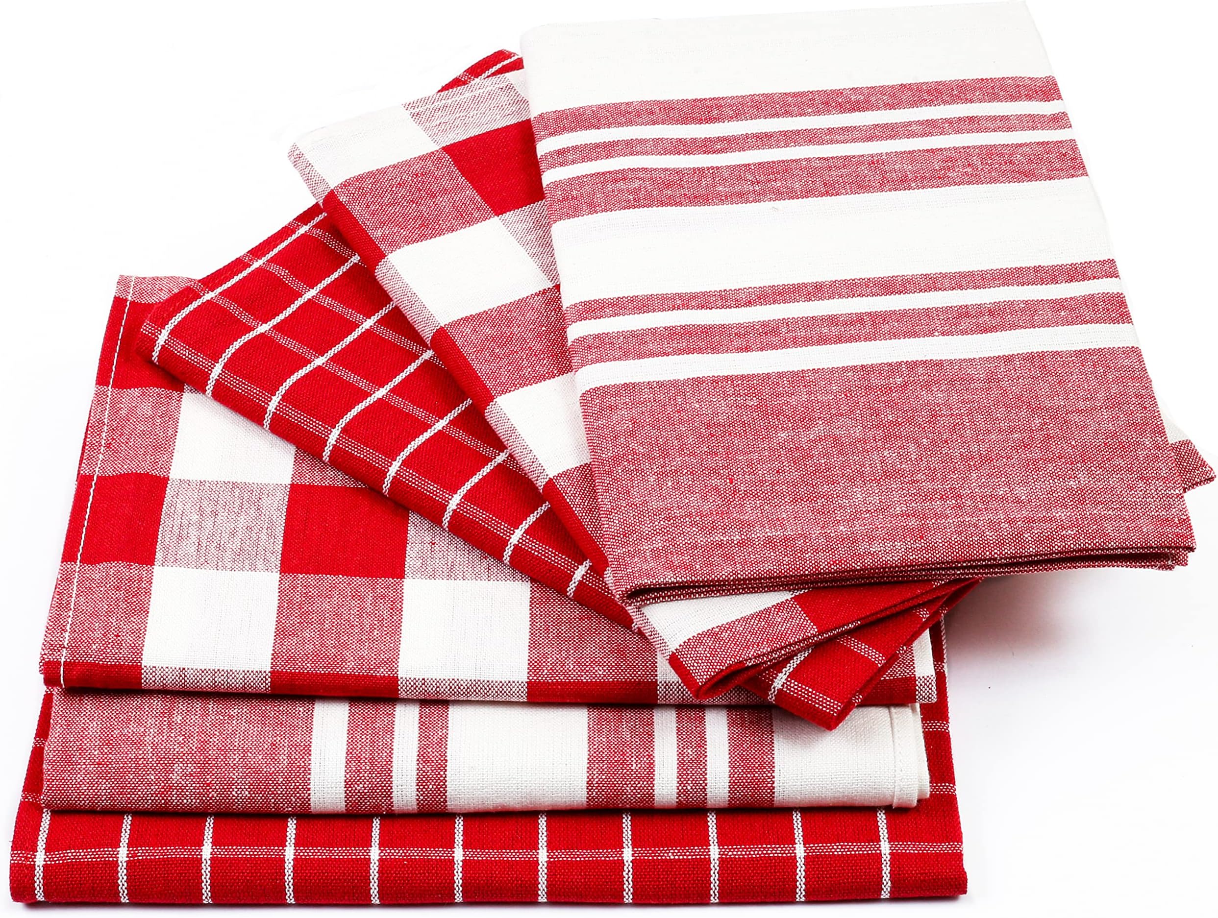 Riggs 3 PACK Luxury Kitchen Hand Tea Towel, Cafe Cafe Coffee Cups (Red ...