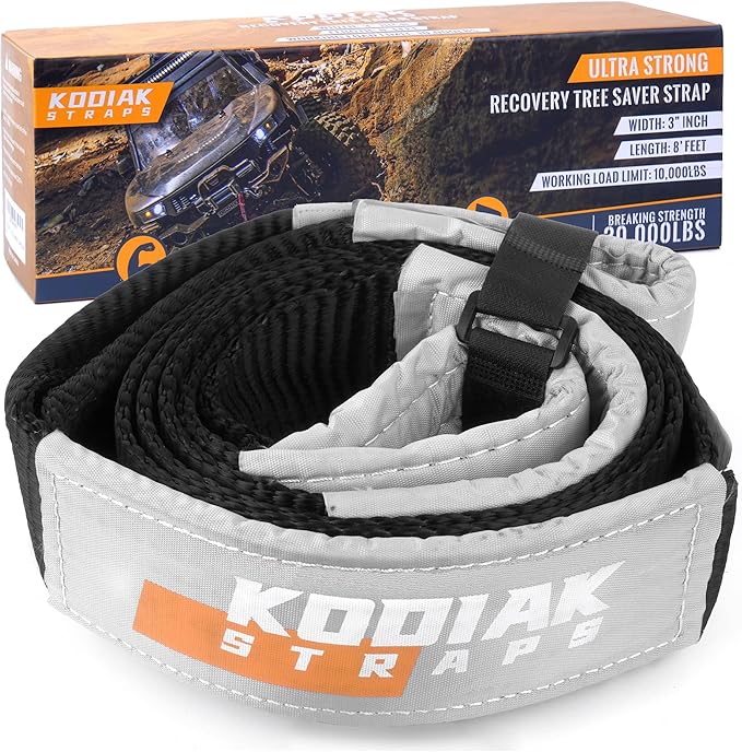 Amazon.com: Tree Saver Winch Strap (8' x 3") – 30,000 lbs Heavy Duty ...