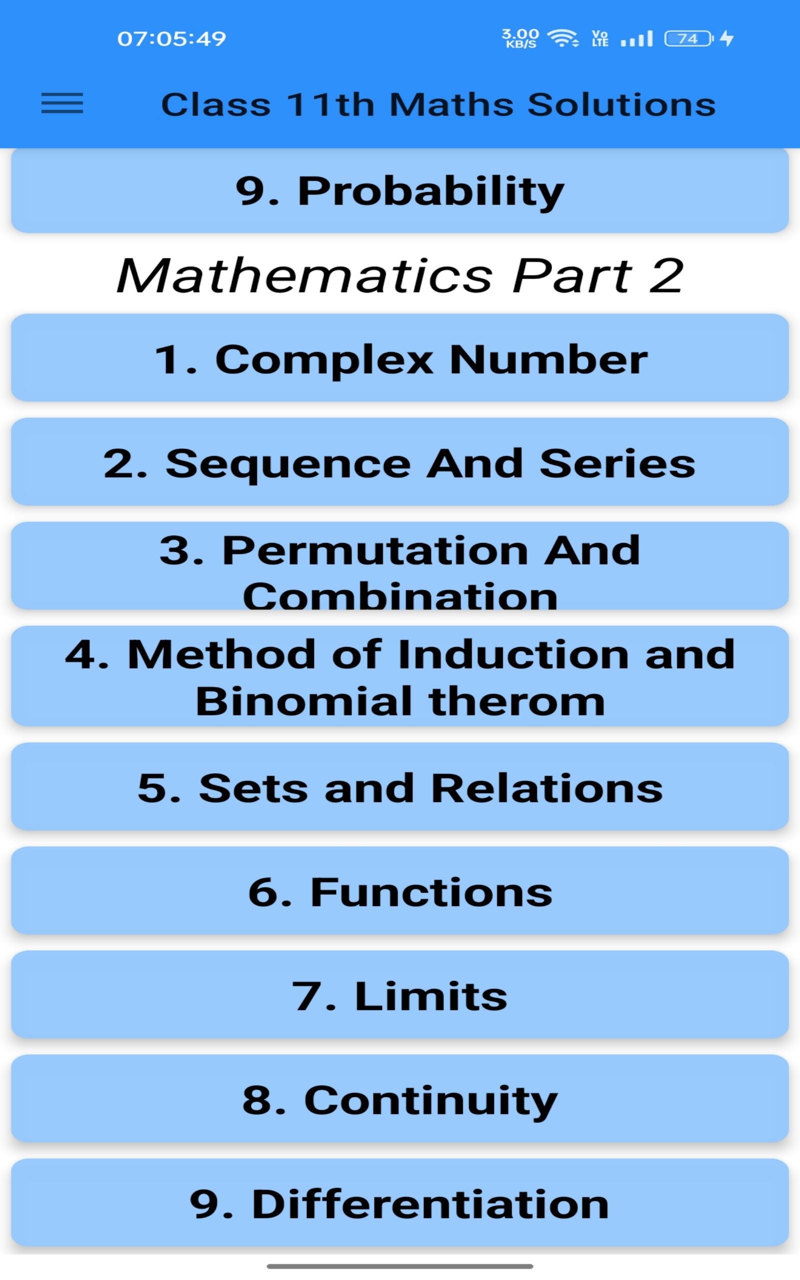 Class 11th Maths (Science) Sol. Maharashtra Board - App on Amazon Appstore