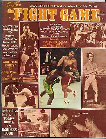 Amazon.com: 1971 Issue Of The Fight Game Magazine Ali-Marciano-Dempsey ...