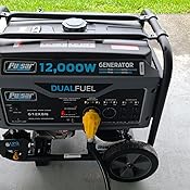 Amazon.com: Pulsar G12KBN Heavy Duty Portable Dual Fuel Generator ...