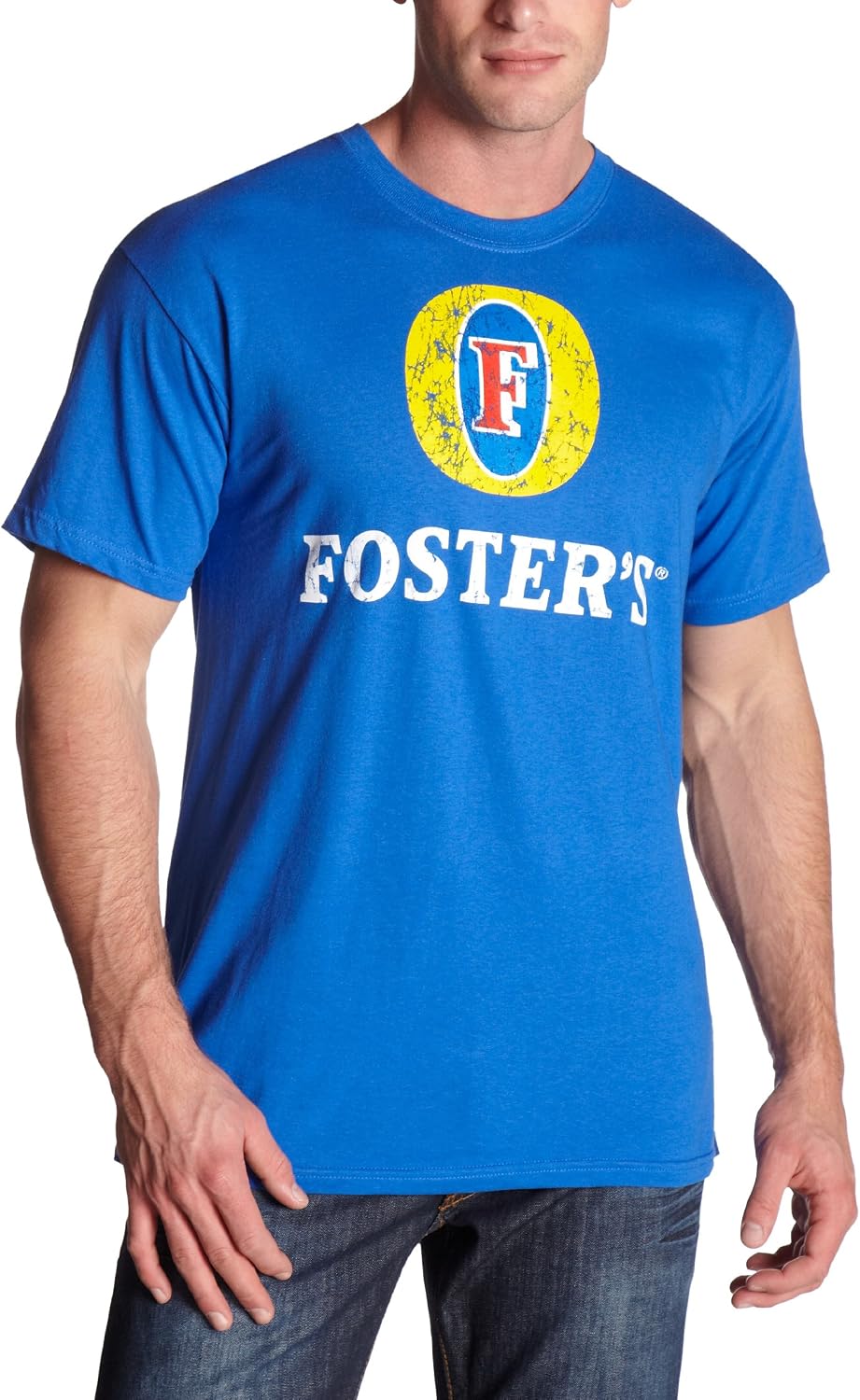 Balzout Men's Foster'S Beer Logo T-Shirt,Royal,Small | Amazon.com