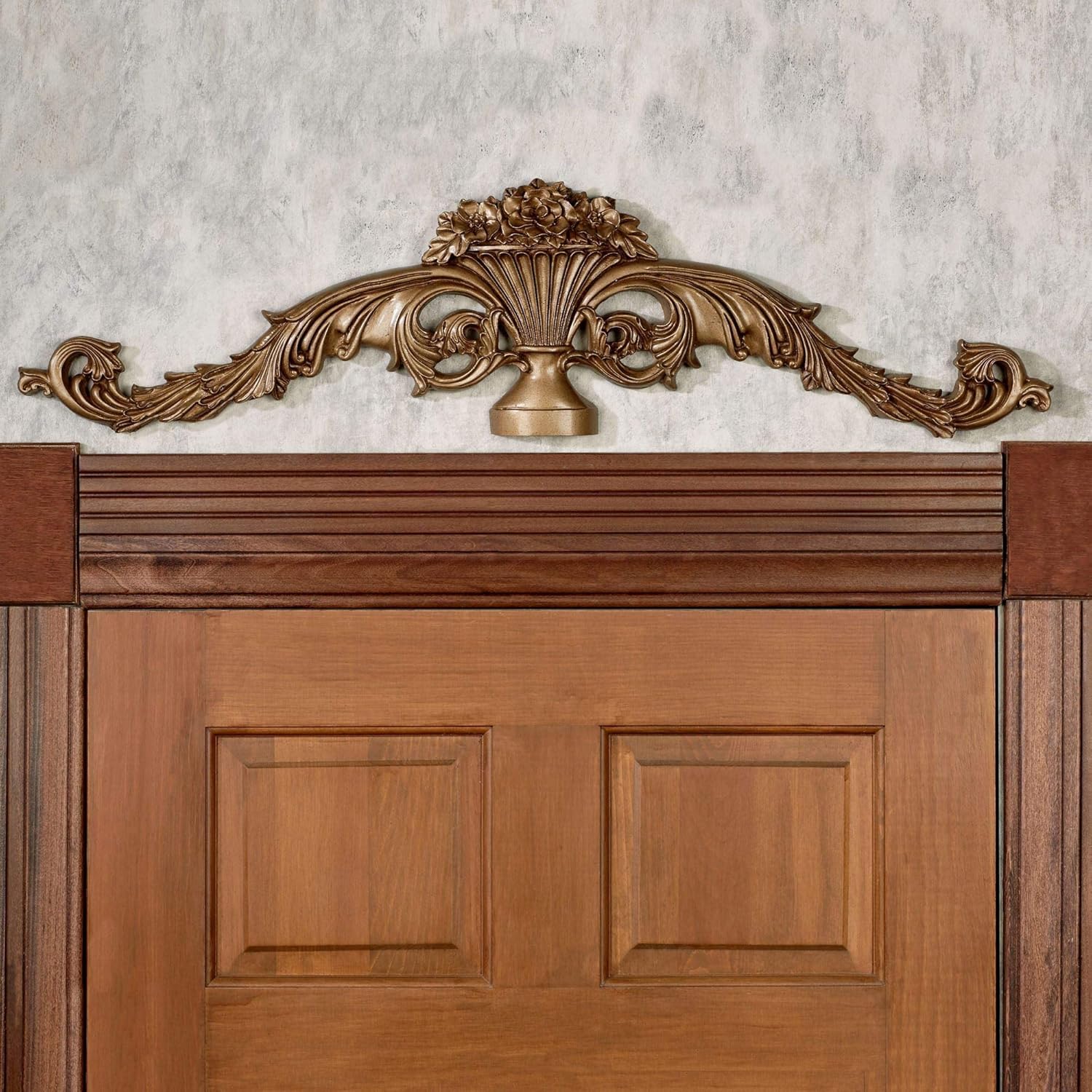 Amazon.com: Carved Urn Scroll Topper Aged Gold : Home & Kitchen