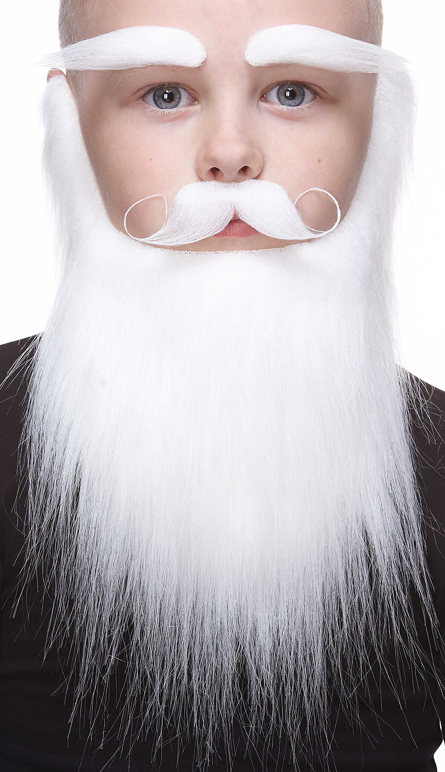 Santa Beard Costume 1 Set Santa Beard Wig Kit Safe White Santa Beard ...
