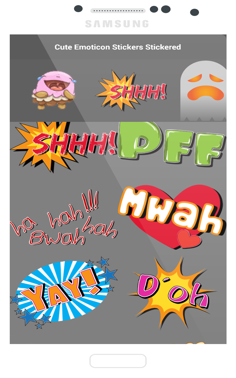 Cute Emoticon Stickers Stickered - App on Amazon Appstore