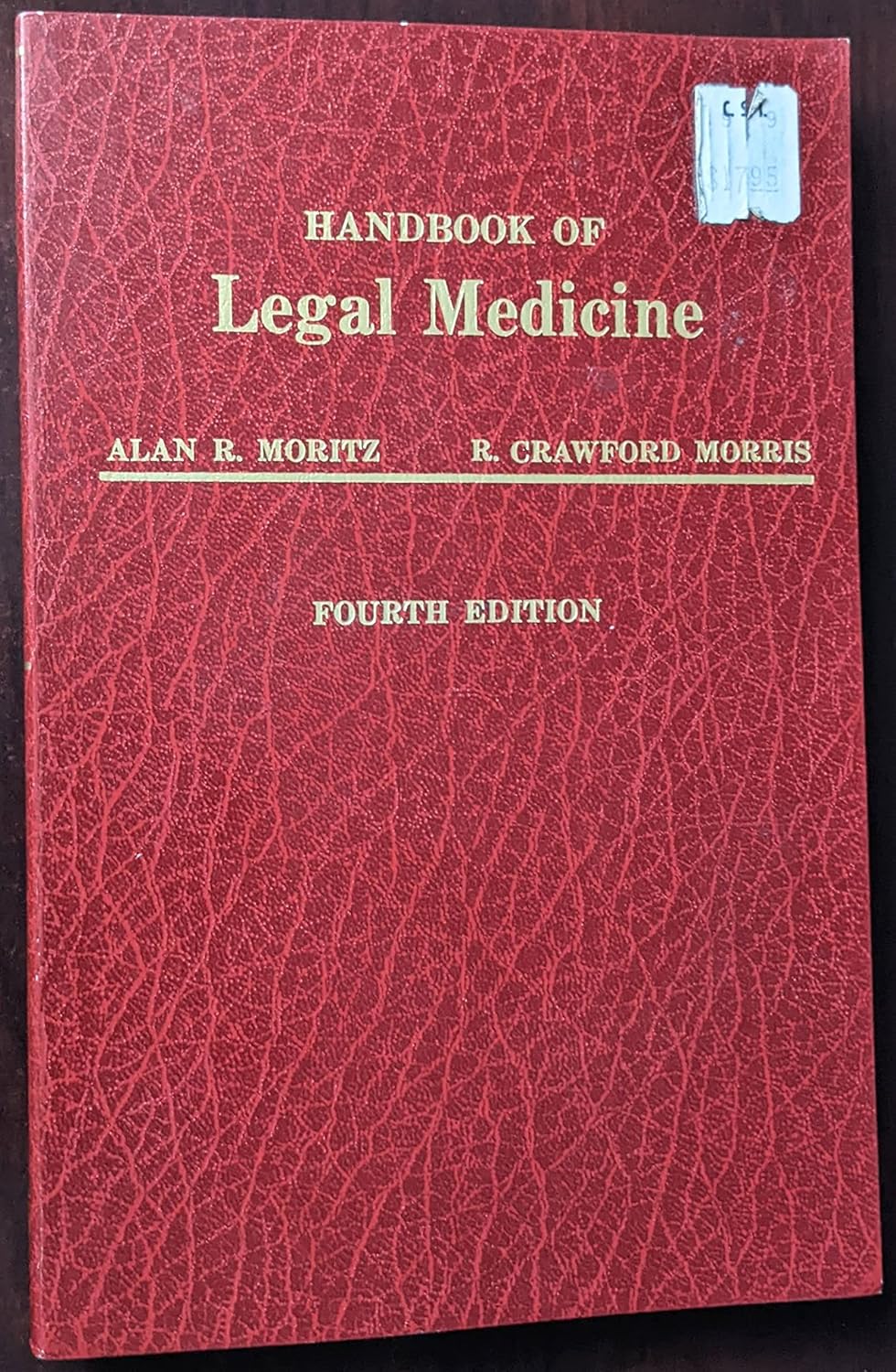 Amazon.co.jp: Handbook of Legal Medicine : Moritz, Alan Richards ...