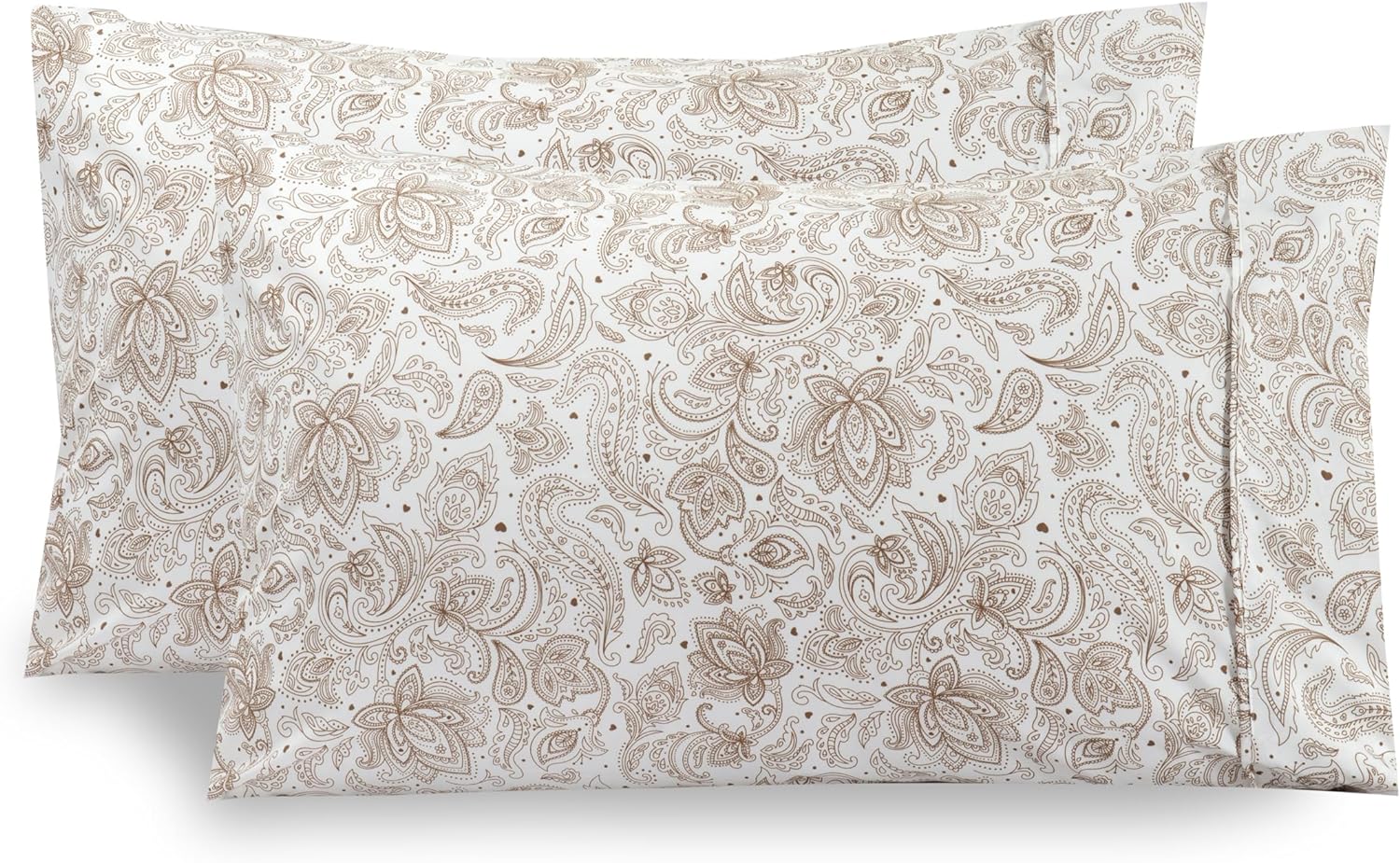 Amazon.com: Elegant Comfort Ultra Soft Set of 2 Floral Print ...