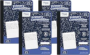 Amazon.com : Mead Primary Composition Notebook, Wide Ruled Paper, Grades K-2 Writing Workbook, 9 ...