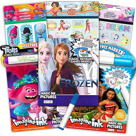 Amazon.com: Imagine Ink Magic Mess-Free Coloring Books for Girls Kids ...