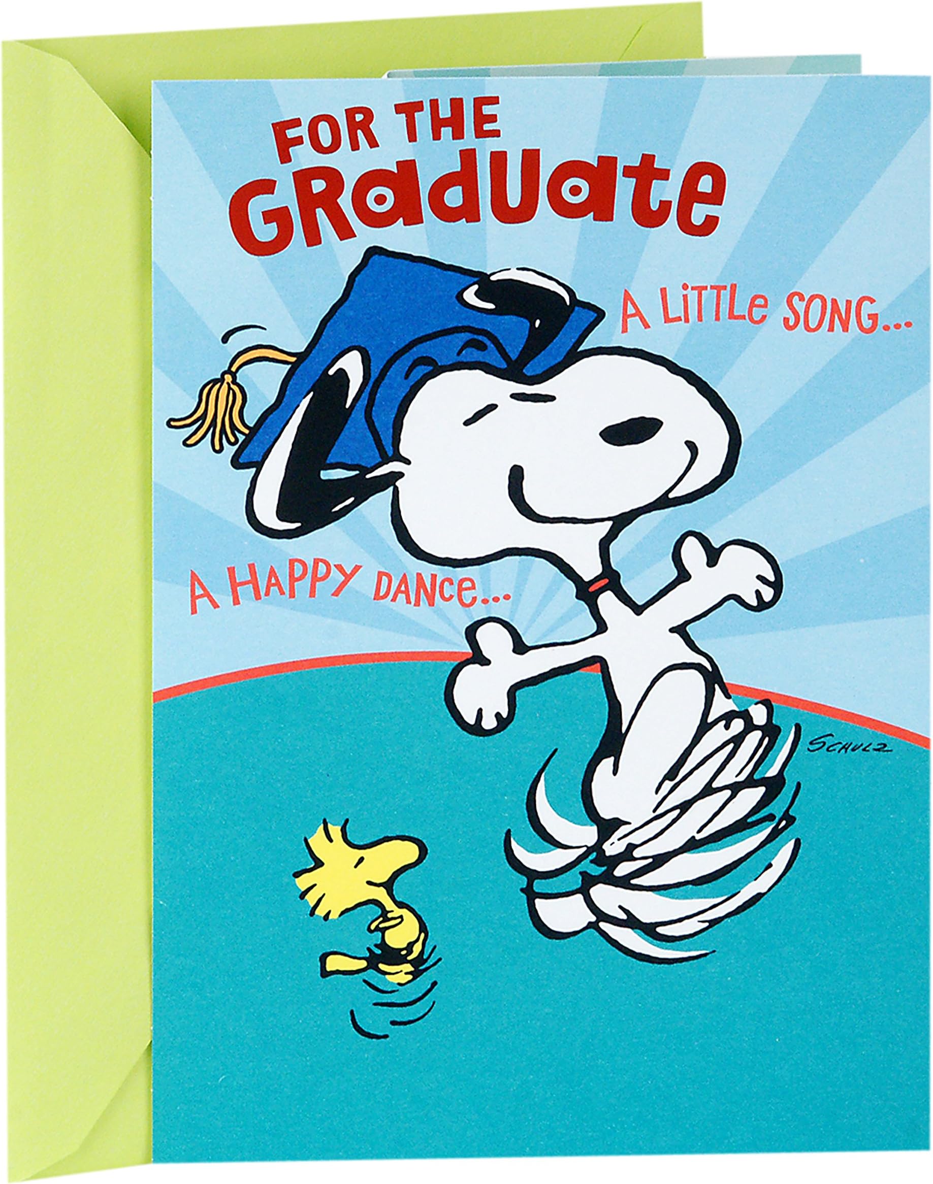 Amazon.com : Hallmark Peanuts Pop Up Graduation Card (Snoopy and ...