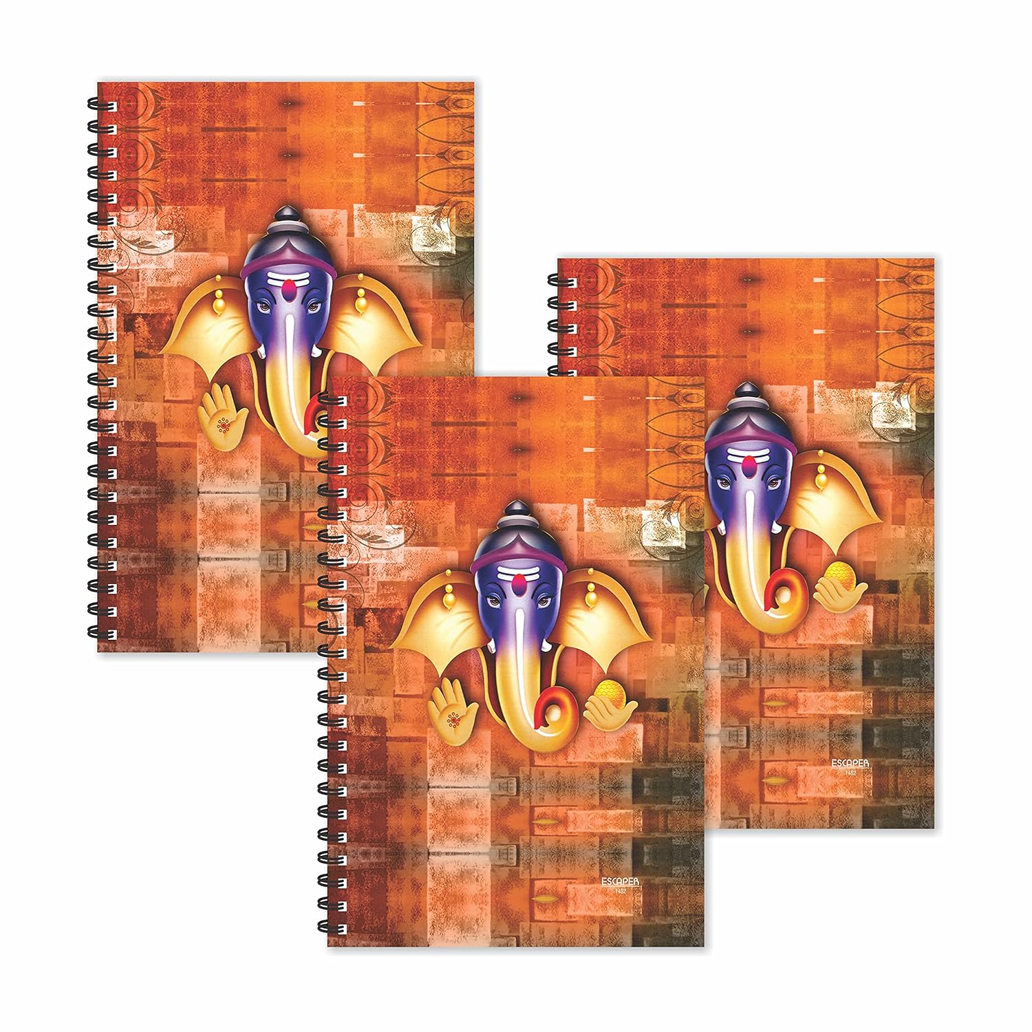 ESCAPER Art Lord Ganesha Diary (Ruled - A5 Size - 8.5 x 5.5 inches ...