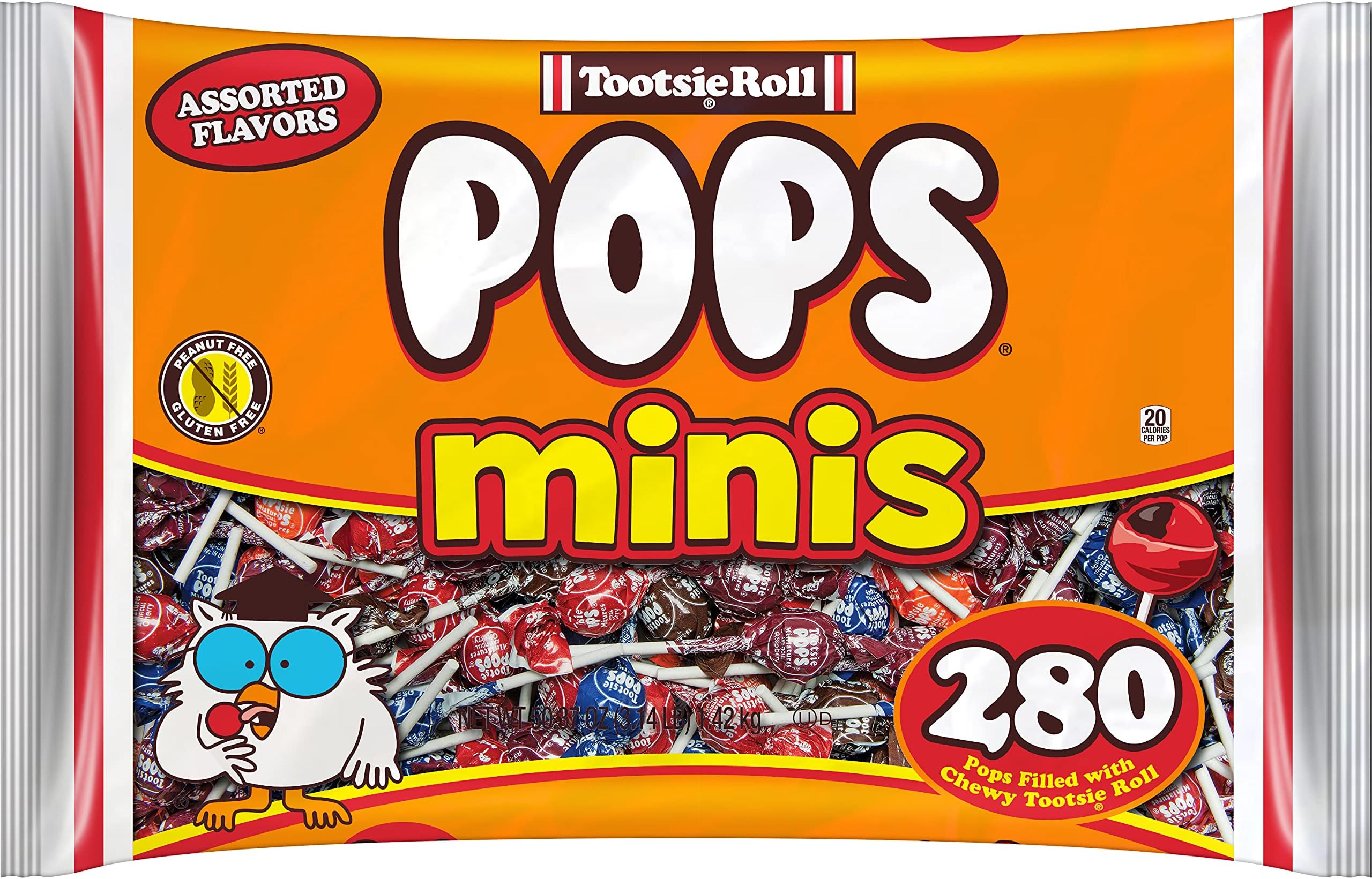 Amazon.com : Tootsie Pops Roll Mini with Chocolatey Center, 280 Count ...