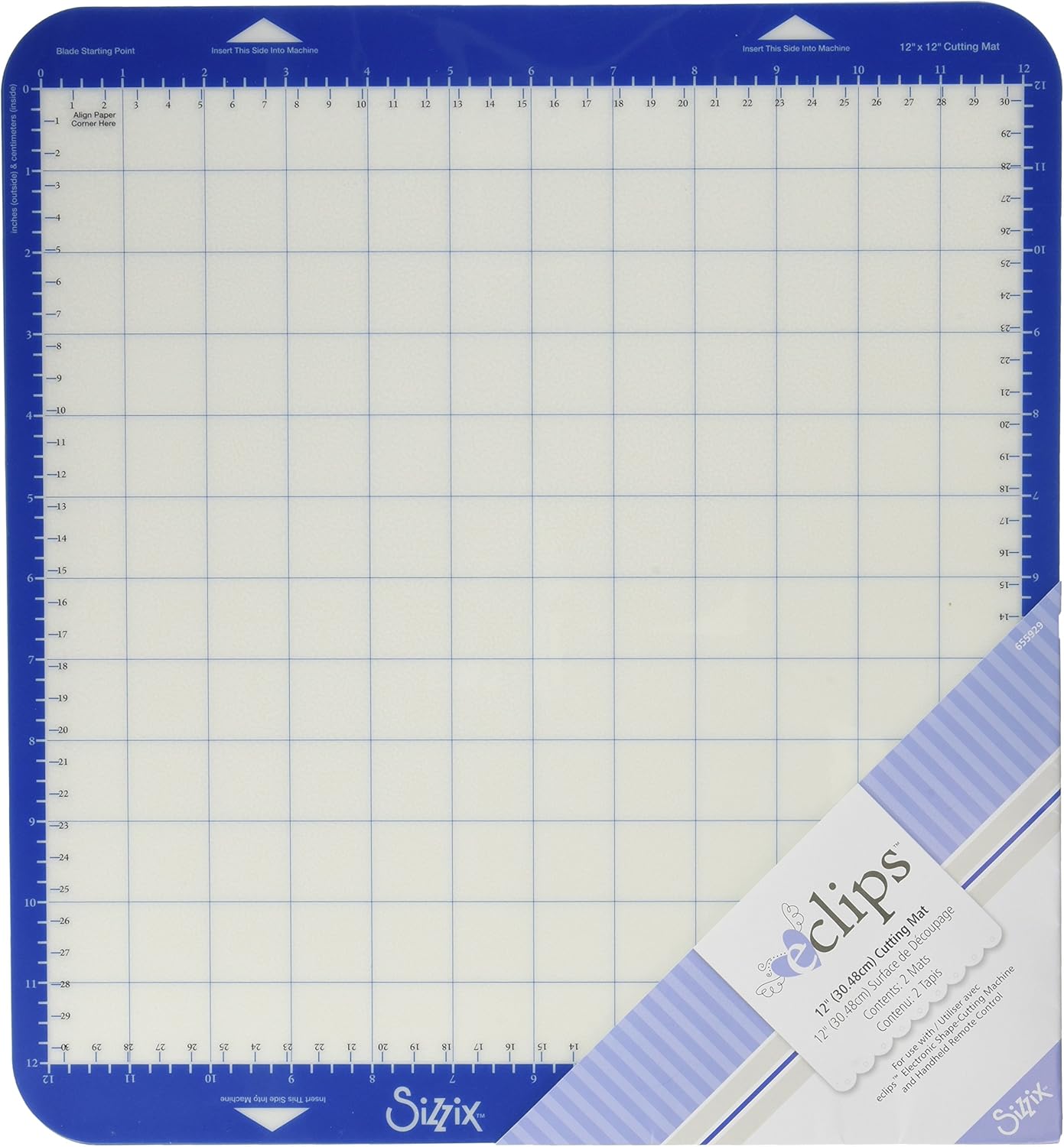 Amazon.com: Sizzix eclips Accessory - 12" x 12" Cutting Mat, 2 Pack