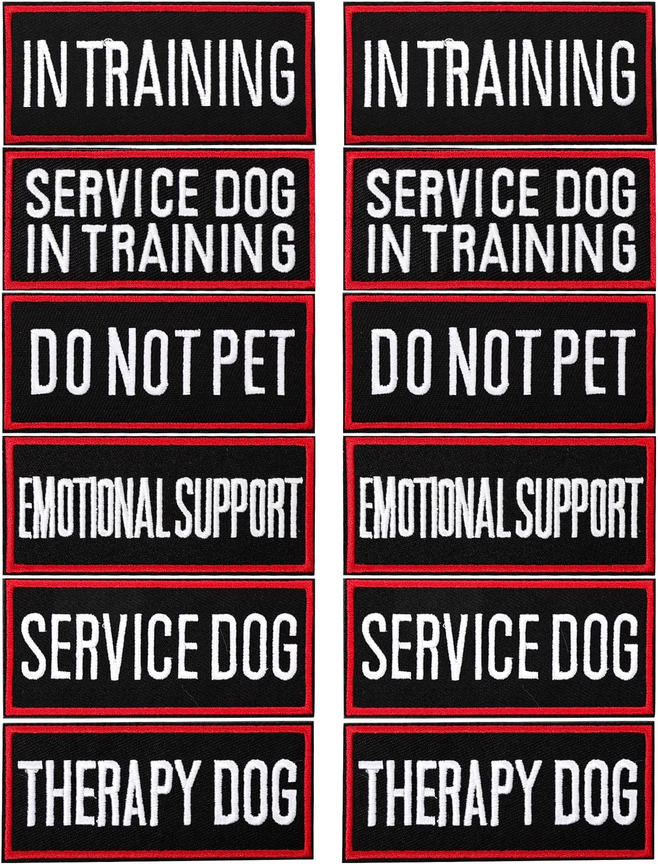 Amazon.com : Pistha 12 Pieces Removable Tactical Dog Harness Service ...