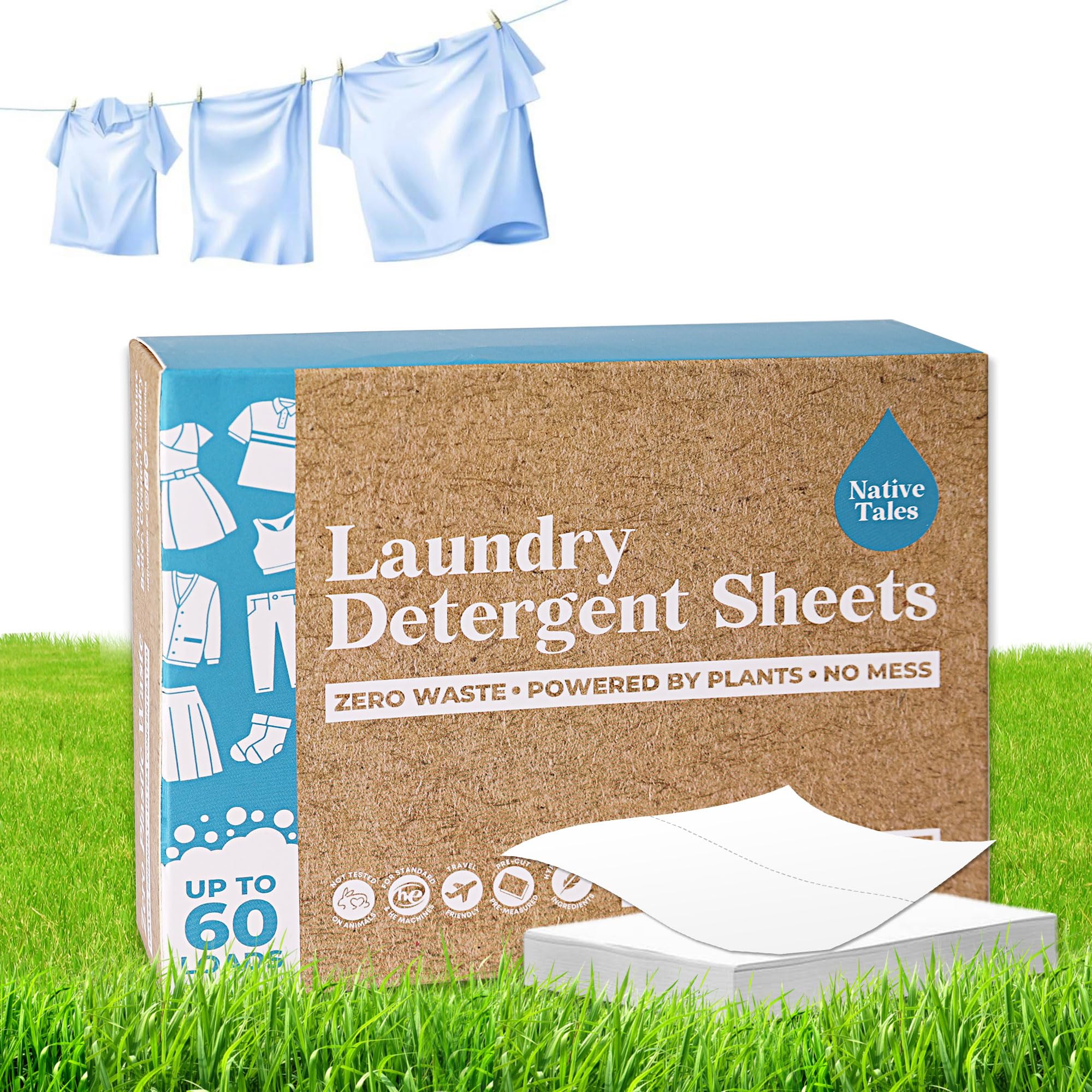 Amazon.com: Laundry Detergent Sheets, No Residue Laundry Sheets, Eco ...