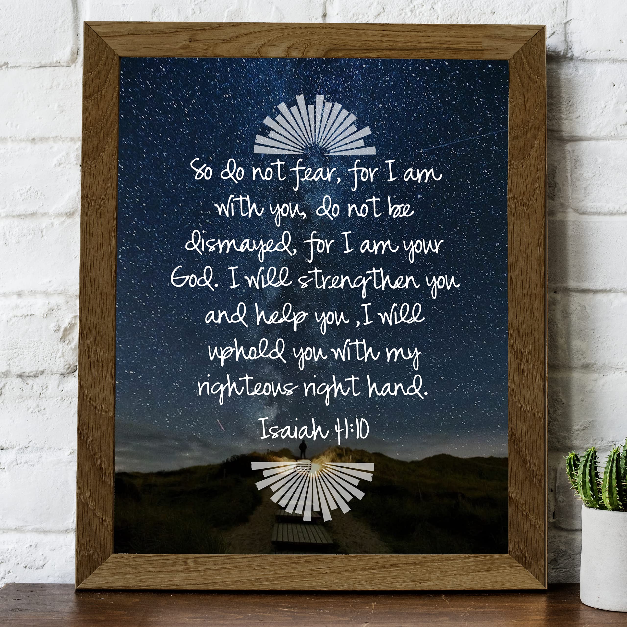 "Do Not Fear, I Am With You"- Isaiah 41:10- Bible Verse Wall Art- 8x10 ...