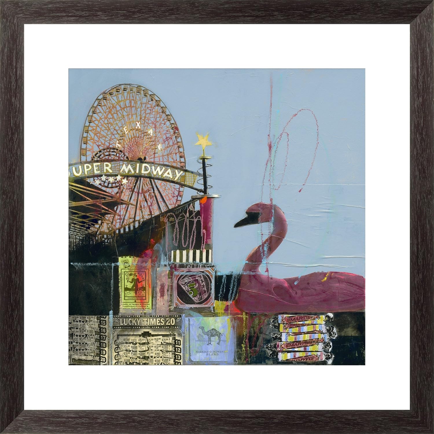 Amazon.com: Gallery Direct Super Midway Smarties Artwork by Maureen ...