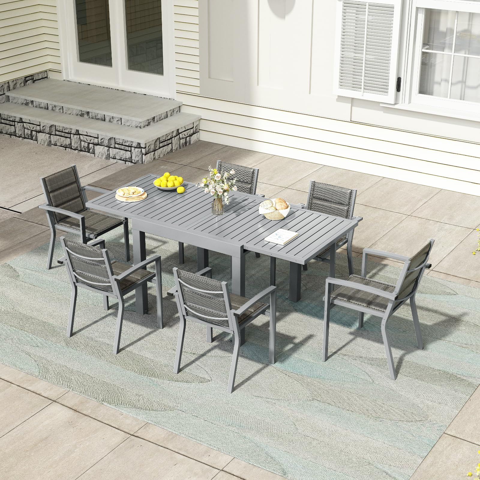 Outdoor Dining Table Extendable Varaschin Dolmen Extendable Outdoor