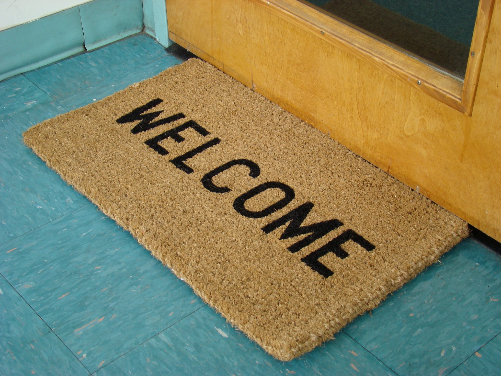 Amazon.com : Kempf Welcome Natural Coco Coir Doormat, 16 by 27 by 1 ...