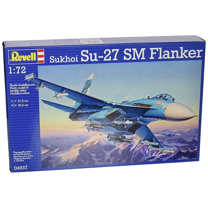 Buy Revell/Monogram Germany Sukhoi Su-27 SM Flanker Model Kit (1/72 ...