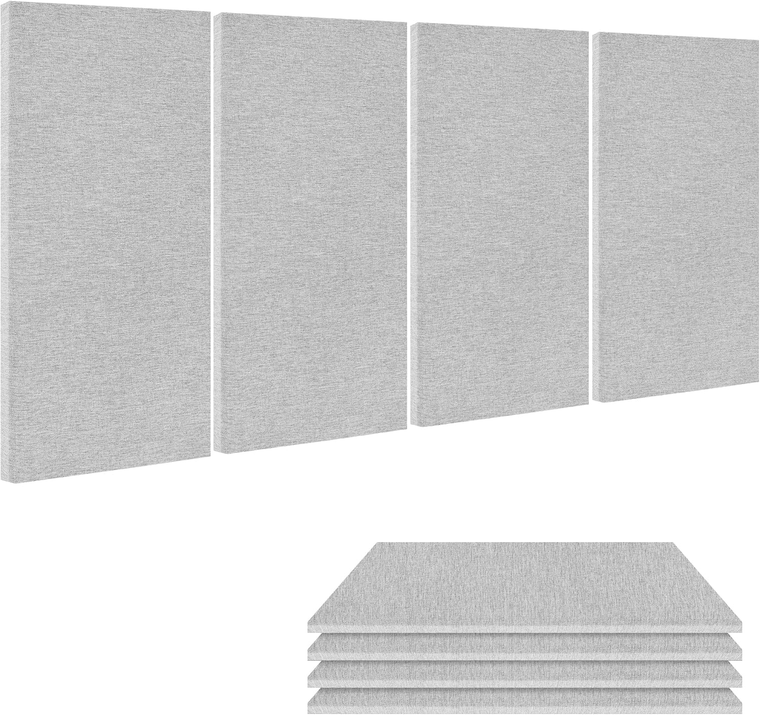 Amazon.com: BUBOS 4 PCS Acoustic Panels,23.6''x11.8'' Fabric Soundproof ...
