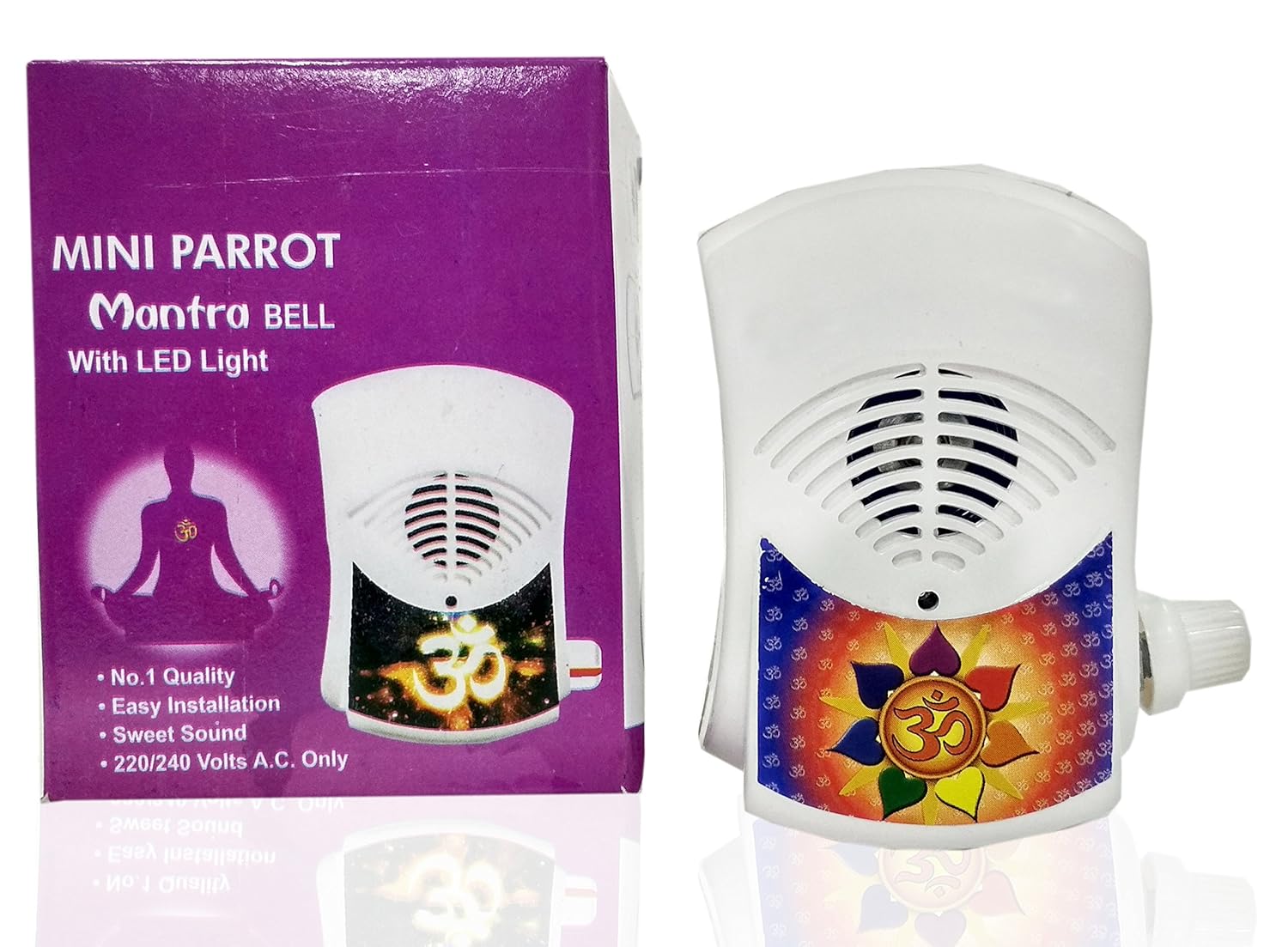 Mini Parrot Mantra Bell 26 Mantra in 1 Om Mantra Chanting Bell : Amazon ...