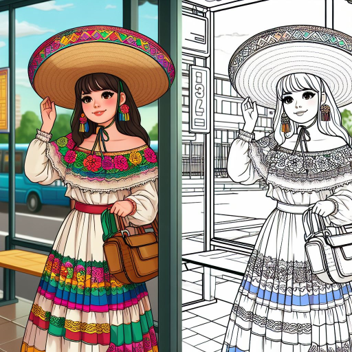 Mexico Color By Number - Grownup Glitter Paint + Crayon Coloring Pages ...