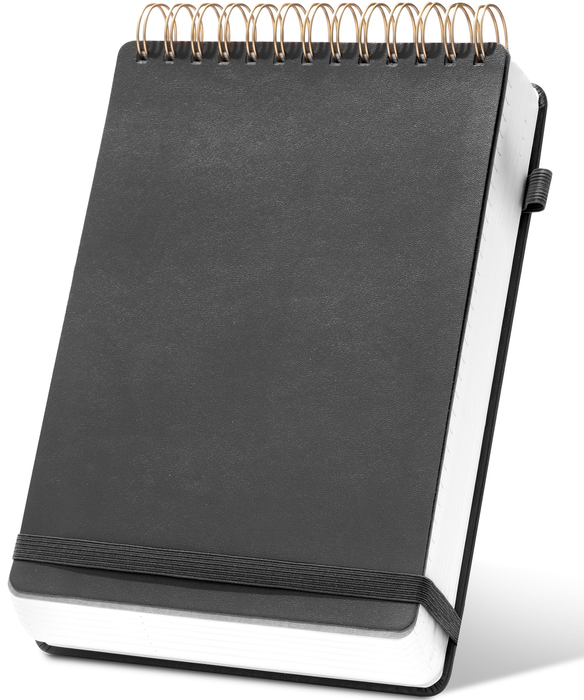 Snapklik.com : Yoment Top Spiral Notebook Leather Large Steno Pads 240 ...