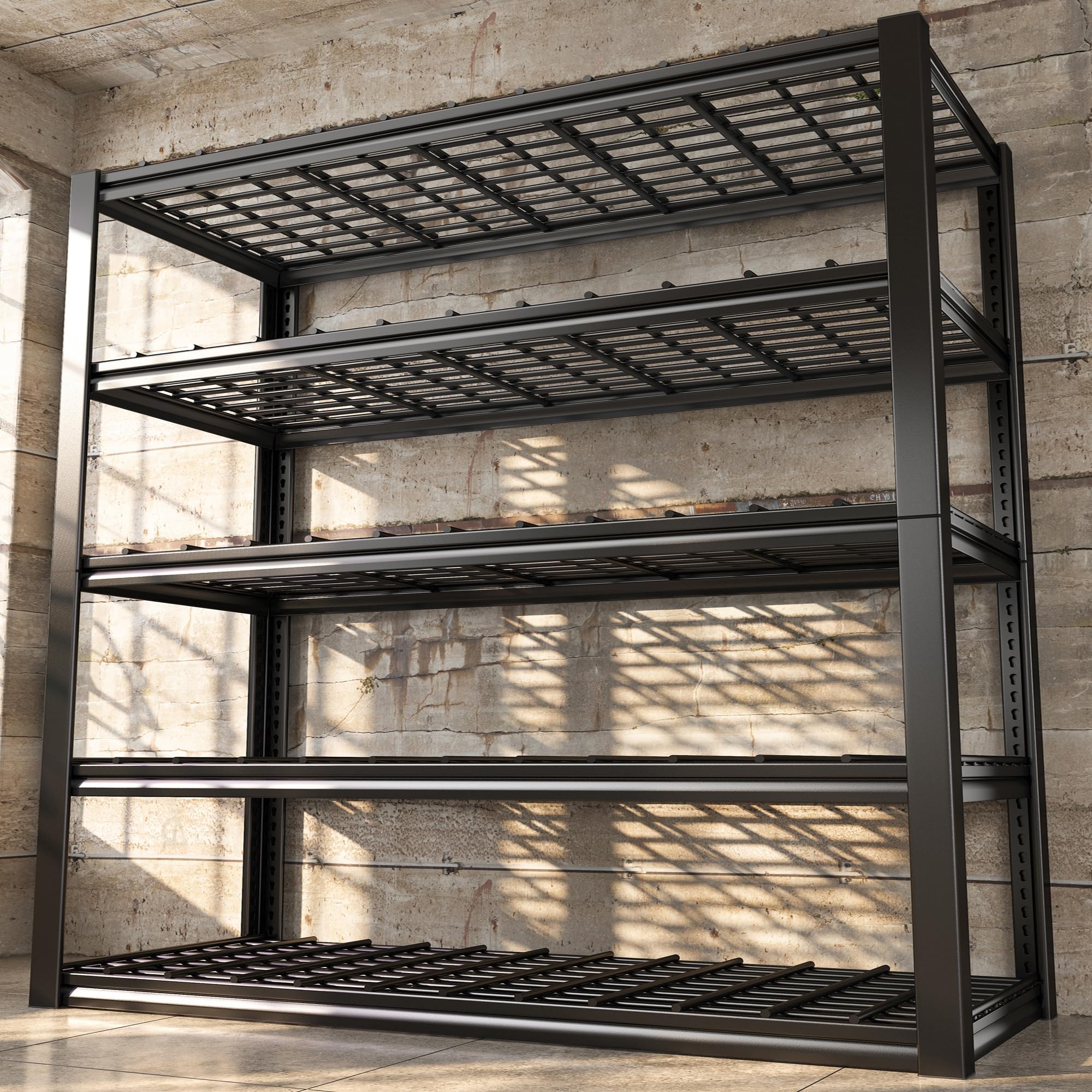 Amazon.com: Gladiator 4-Shelf 60 in. W x 72 in. H x 18 in. D Welded ...